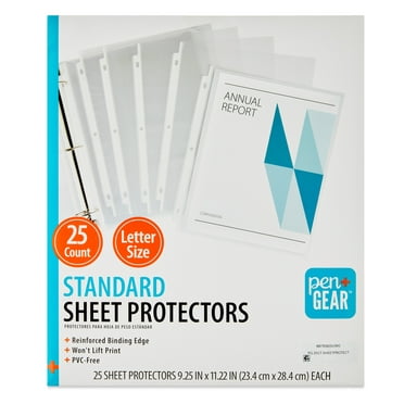 Standard Clear Sheet Protector 25 Count - Walmart.com