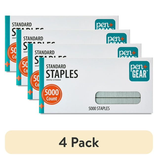 (4 pack) Pen+Gear Standard Staples, 5000 Count - Walmart.com