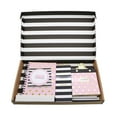 Pen+Gear Stationery Gift Sets, Black, Stripes, Ruled Paper, Journal ...