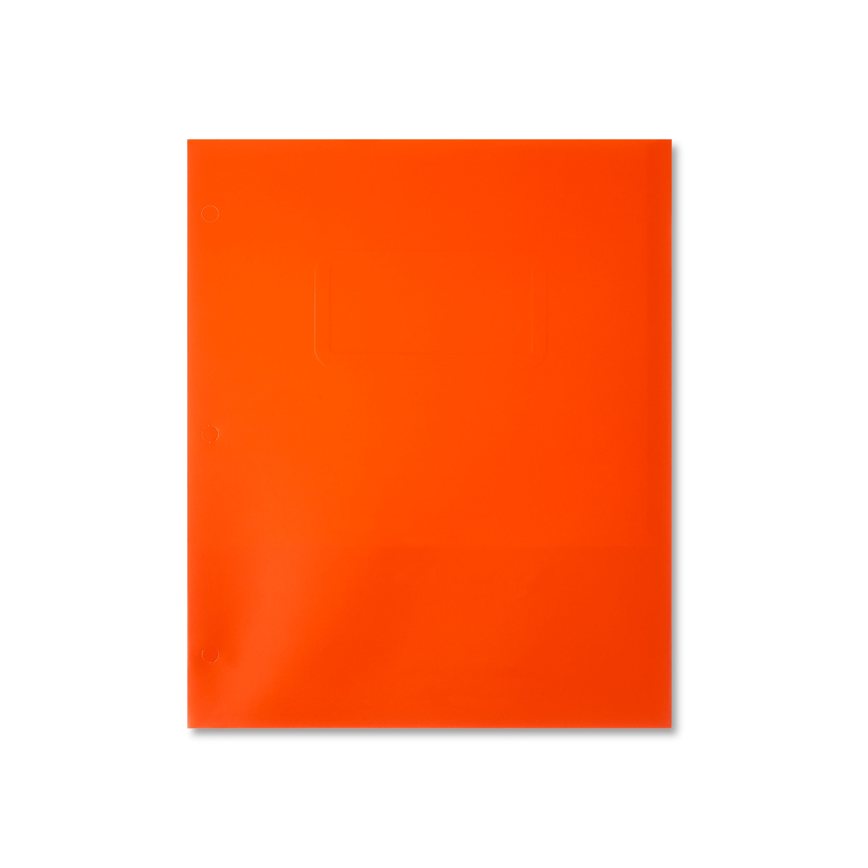 Pen+Gear Two Pocket Paper Folder, Solid Orange Color, Letter Size ...