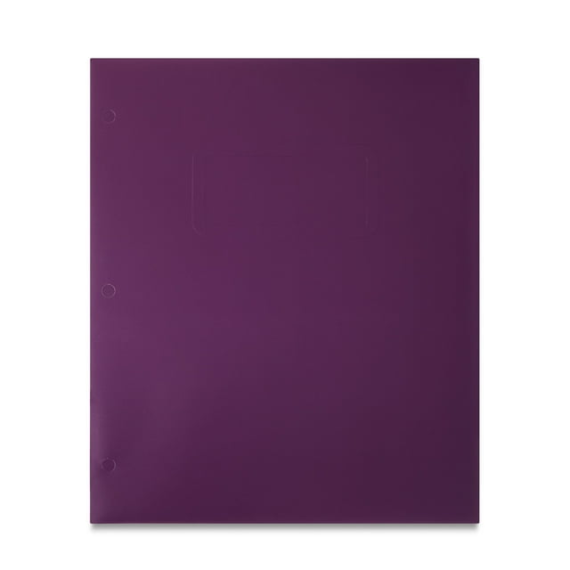 Pen + Gear Two Pocket Paper Folder, Solid Purple Color, Letter Size ...