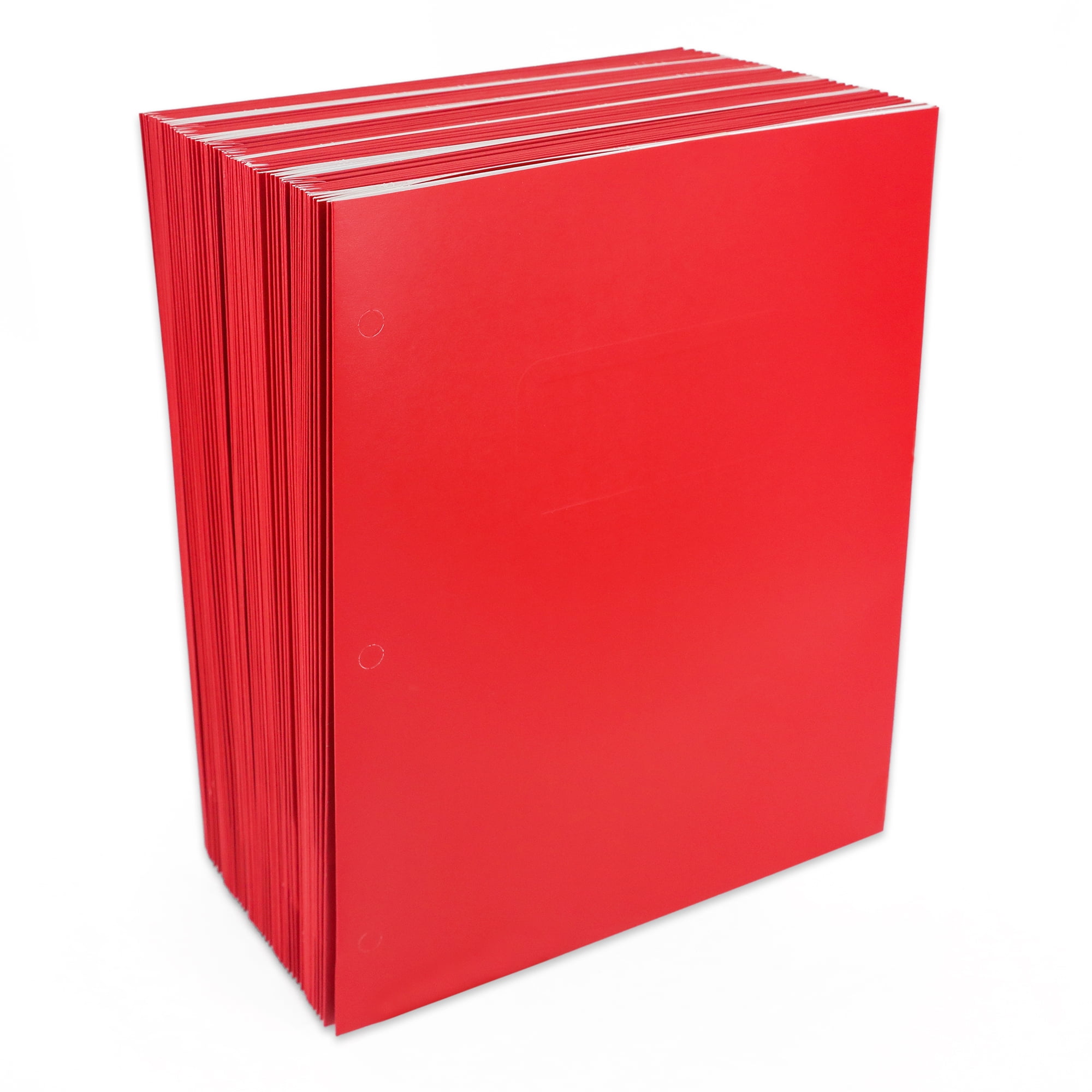 Pen + Gear Two Pocket Paper Portfolios, 50 Count, Red, Letter Size ...