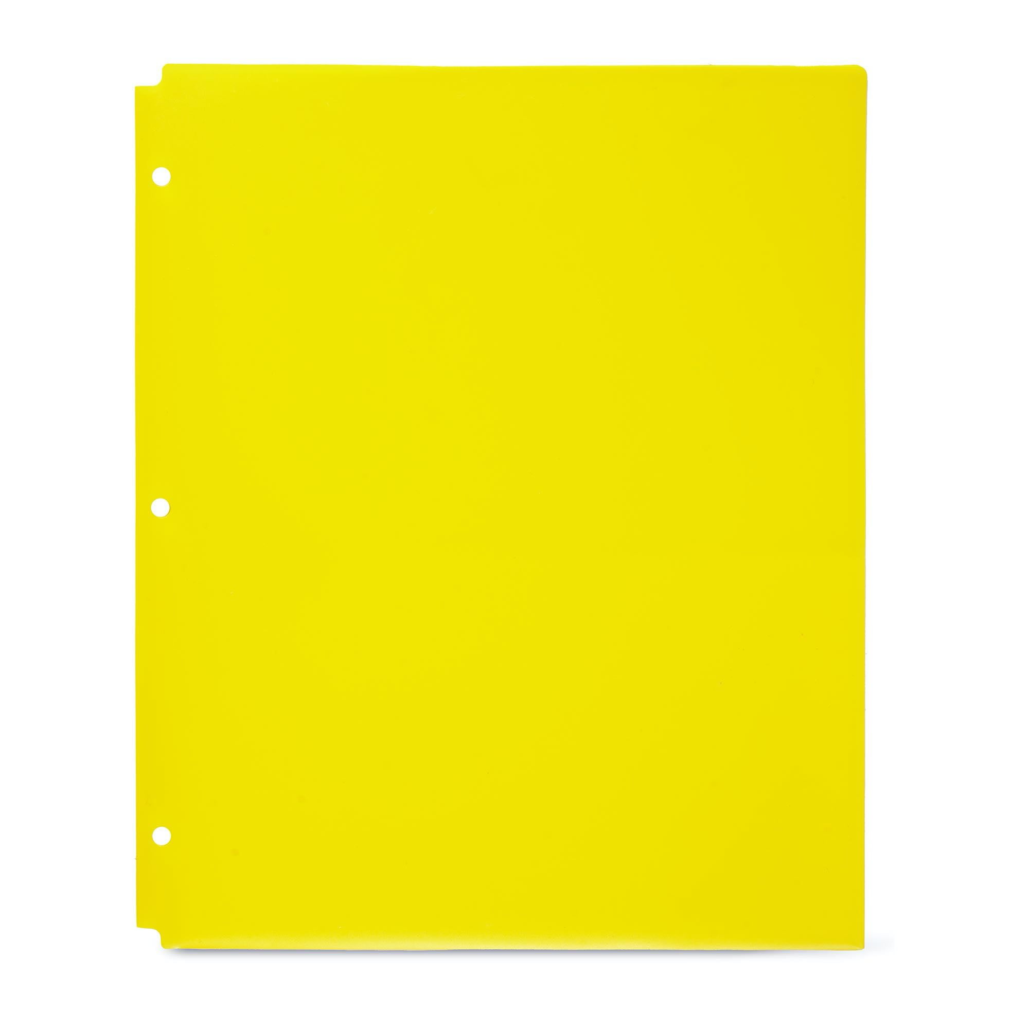 Pen+Gear Two Pocket Poly Folder, Yellow - Walmart Business Supplies