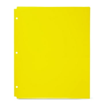Pen+Gear 4 Subject Pocket Plastic File Folder, 3-Hole Punched, Letter ...