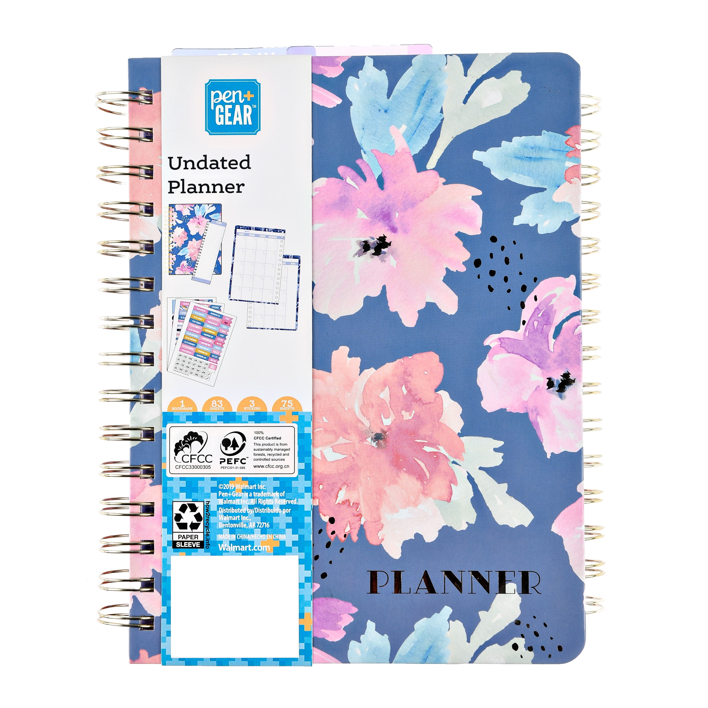 Pen+Gear Undated Planner - Walmart Business Supplies