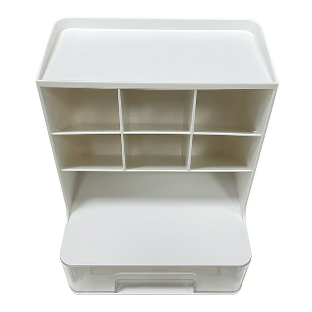 Pen Gear White Tall Organizer Plastic Desktop Organizer - Walmart.com