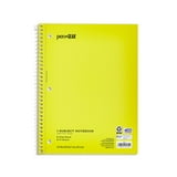 Pen+Gear Wide Ruled 1-Subject Notebook, 8" x 10.5", Yellow, 70 Sheets ...