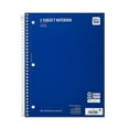 Pen + Gear Wide Ruled 3-Subject Spiral Notebook, Blue, 10.5" x 8", 120 ...