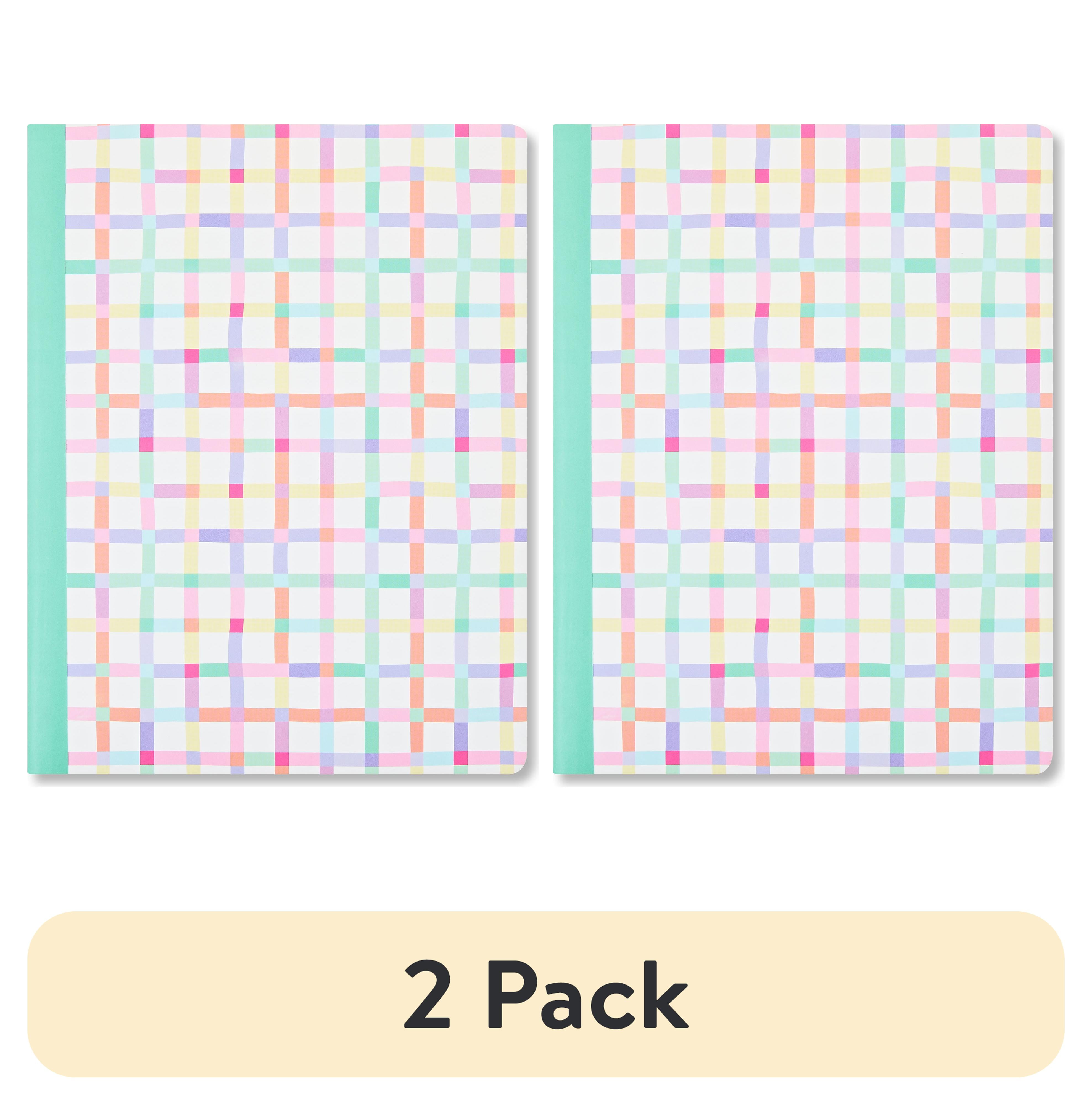 (2 pack) Pen+Gear Wide Ruled Composition Book, 7.5" x 9.75", Multi ...
