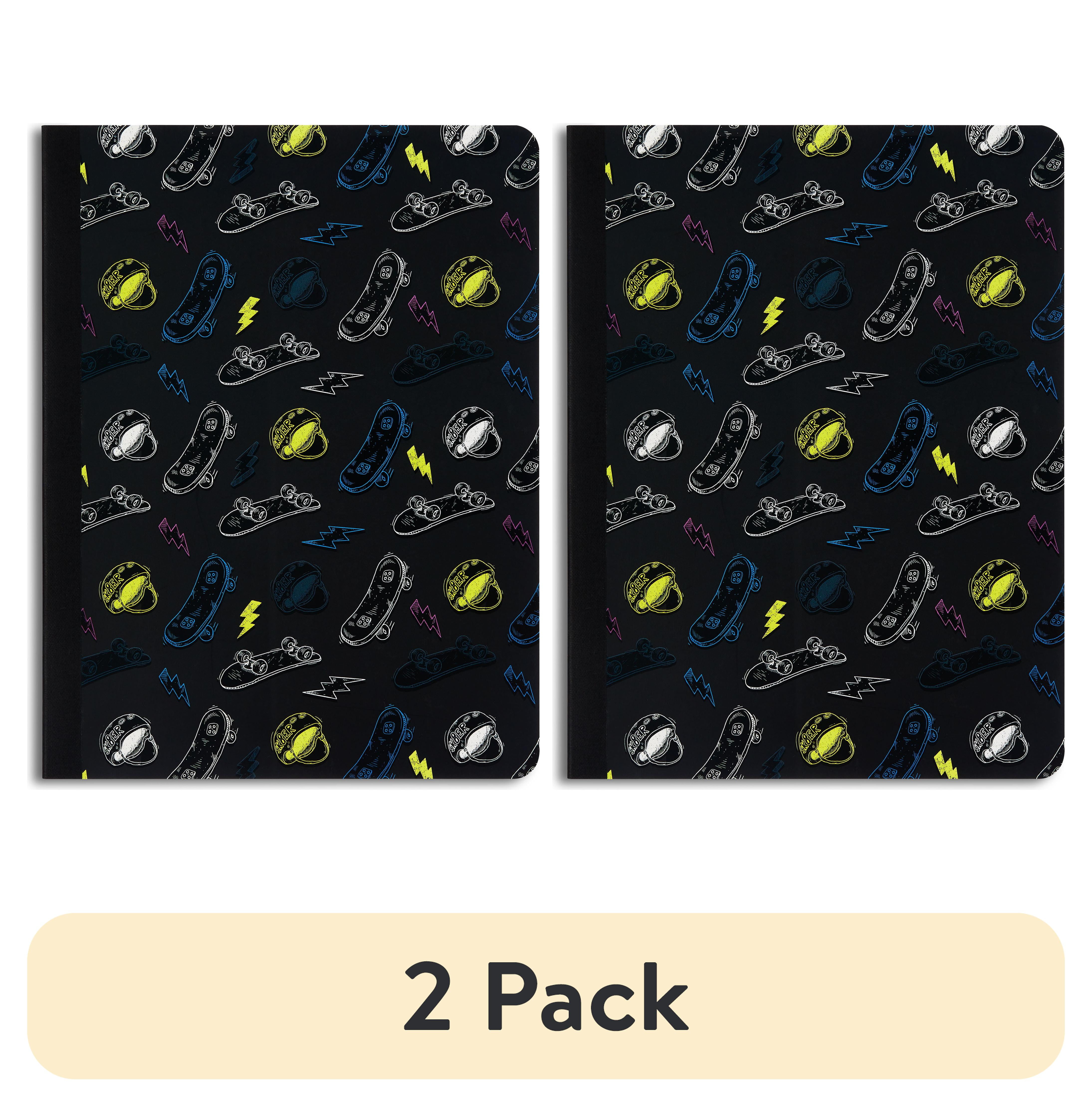 (2 pack) Pen+Gear Wide Ruled Composition Book, 9.75 in x 7.5 in x 0.25 ...