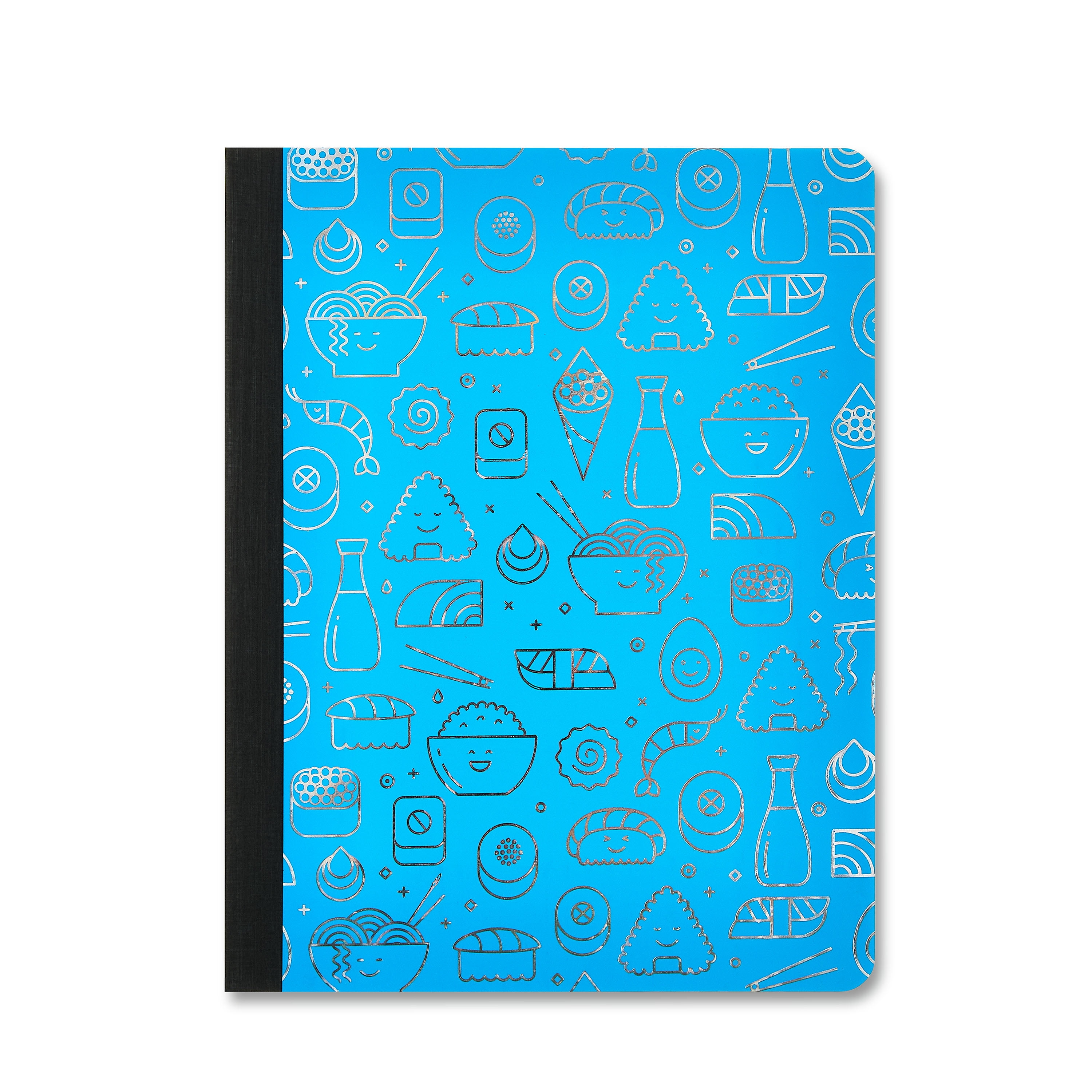 Pen+Gear Wide Ruled Poly Composition Book, 7.5" x 9.75", Blue Sushi, 80 ...