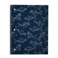 Pen + Gear Wide Ruled Poly Notebook, 8" x 10.5", Blue Sharks, 80 Sheets ...