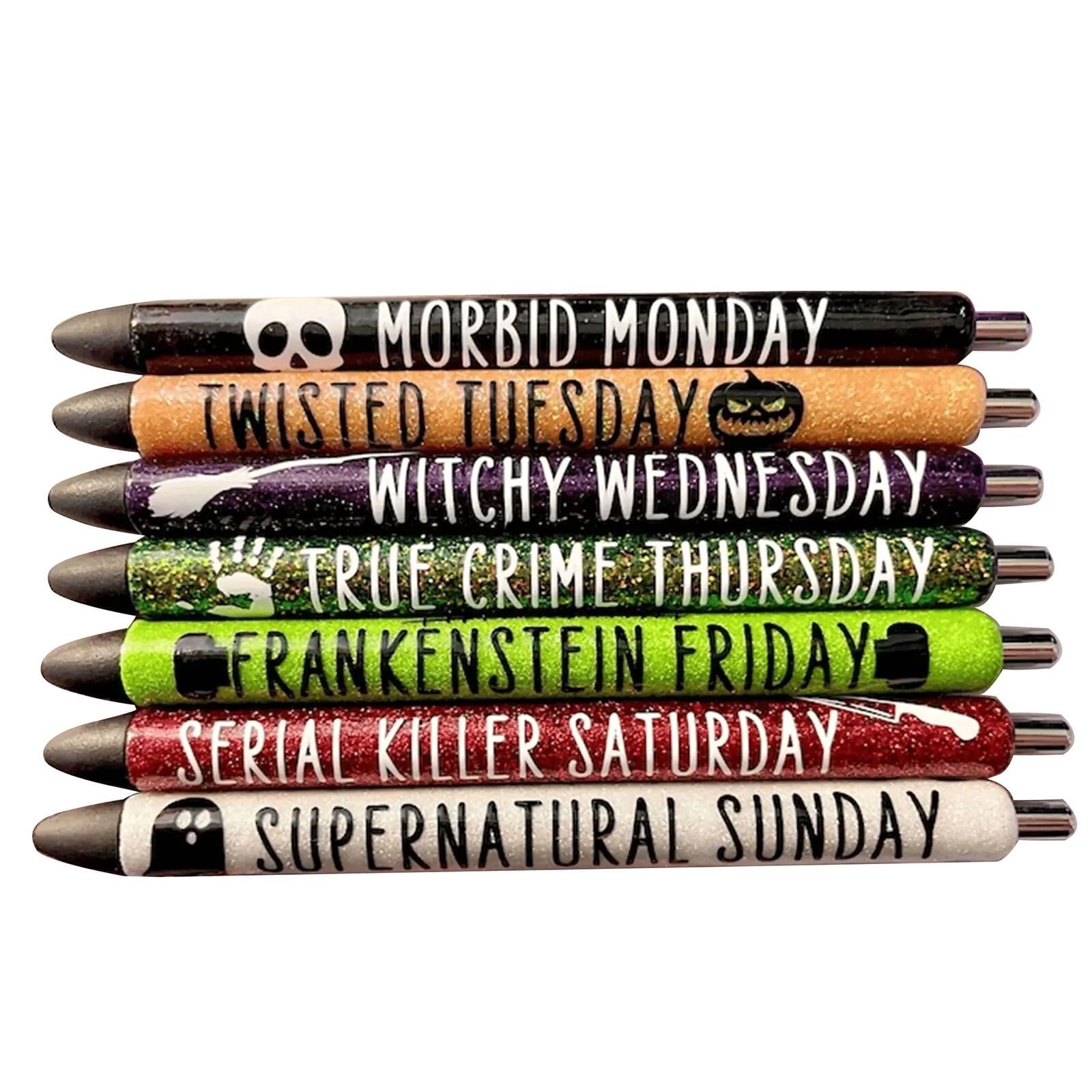 Pen ,Halloween Glitter Pen Set A - Walmart.com