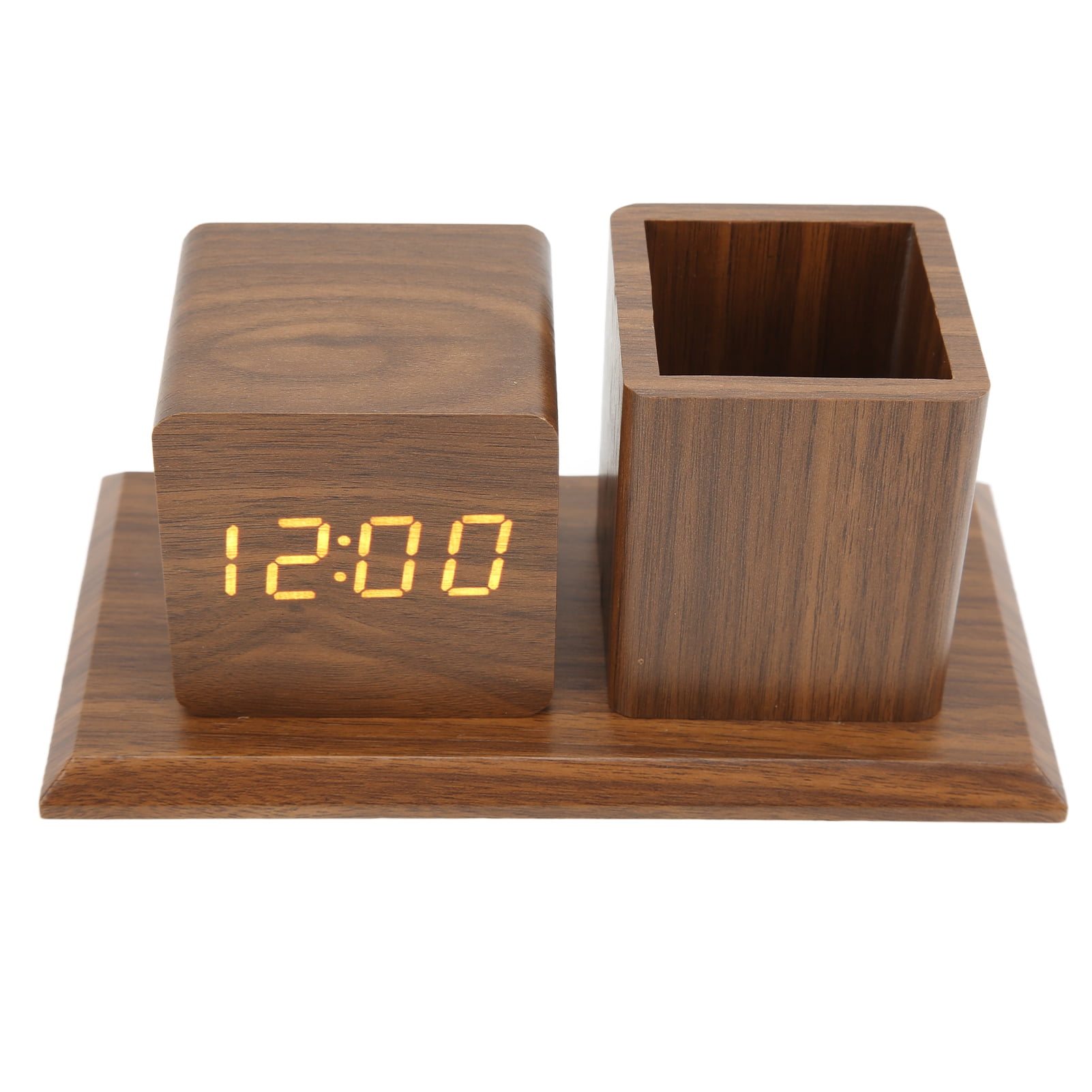Pen Holder Alarm Clock by , LED Digital Display with Temperature ...