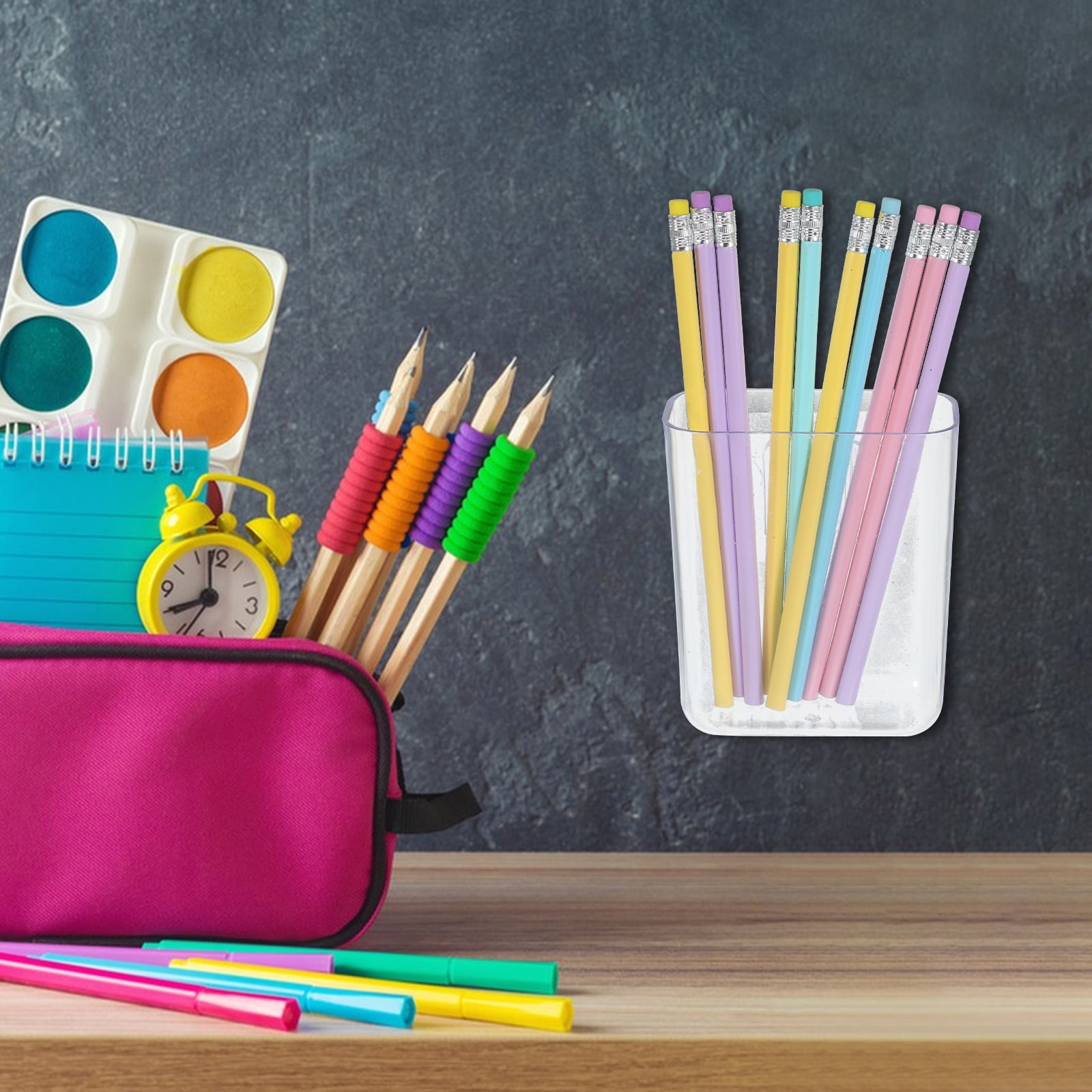 Pen Holder Cosmetic Brush Storage Case Pen Holder Desk Pen Holder ...
