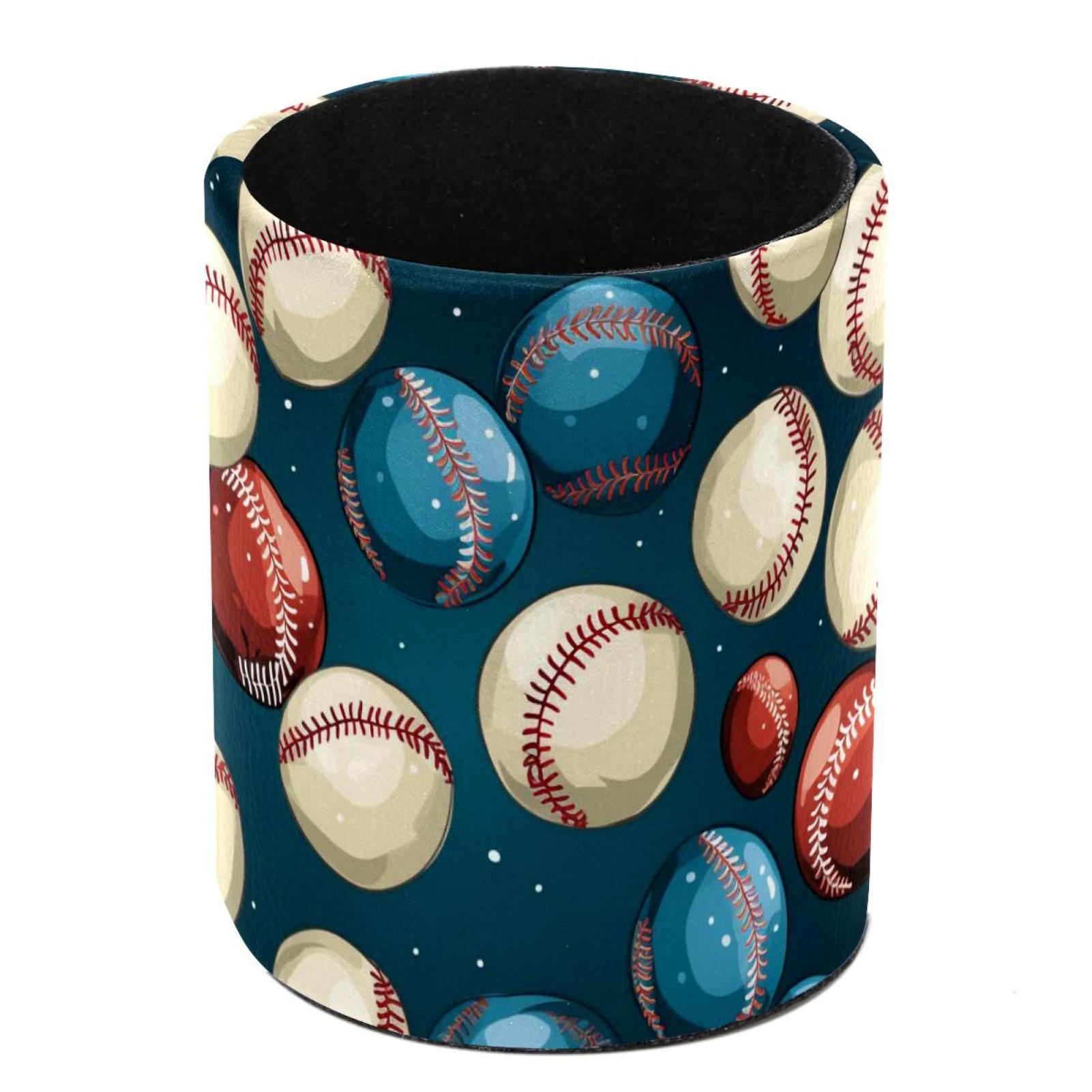 Pen Holder Cup Pencil Cup Holder for Office Baseball Desk Organizer ...