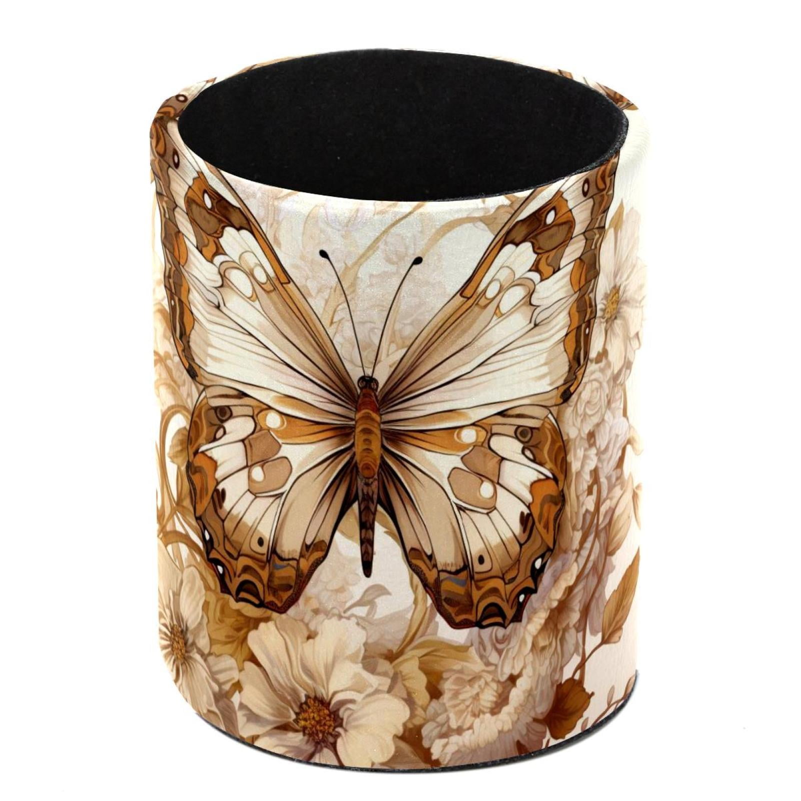 Pen Holder Cup Pencil Cup Holder for Office Butterfly Desk Organizer ...