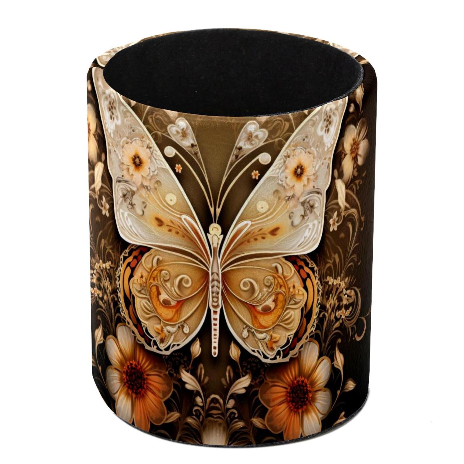 Pen Holder Cup Pencil Cup Holder for Office Butterfly Desk Organizer ...