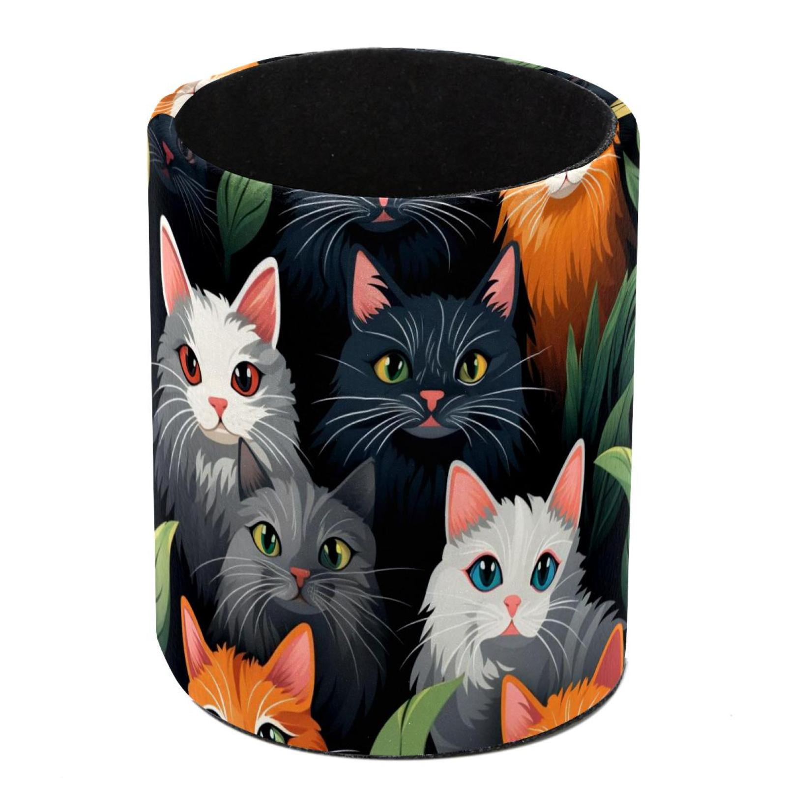 Pen Holder Cup Pencil Cup Holder for Office Cat Desk Organizer ...