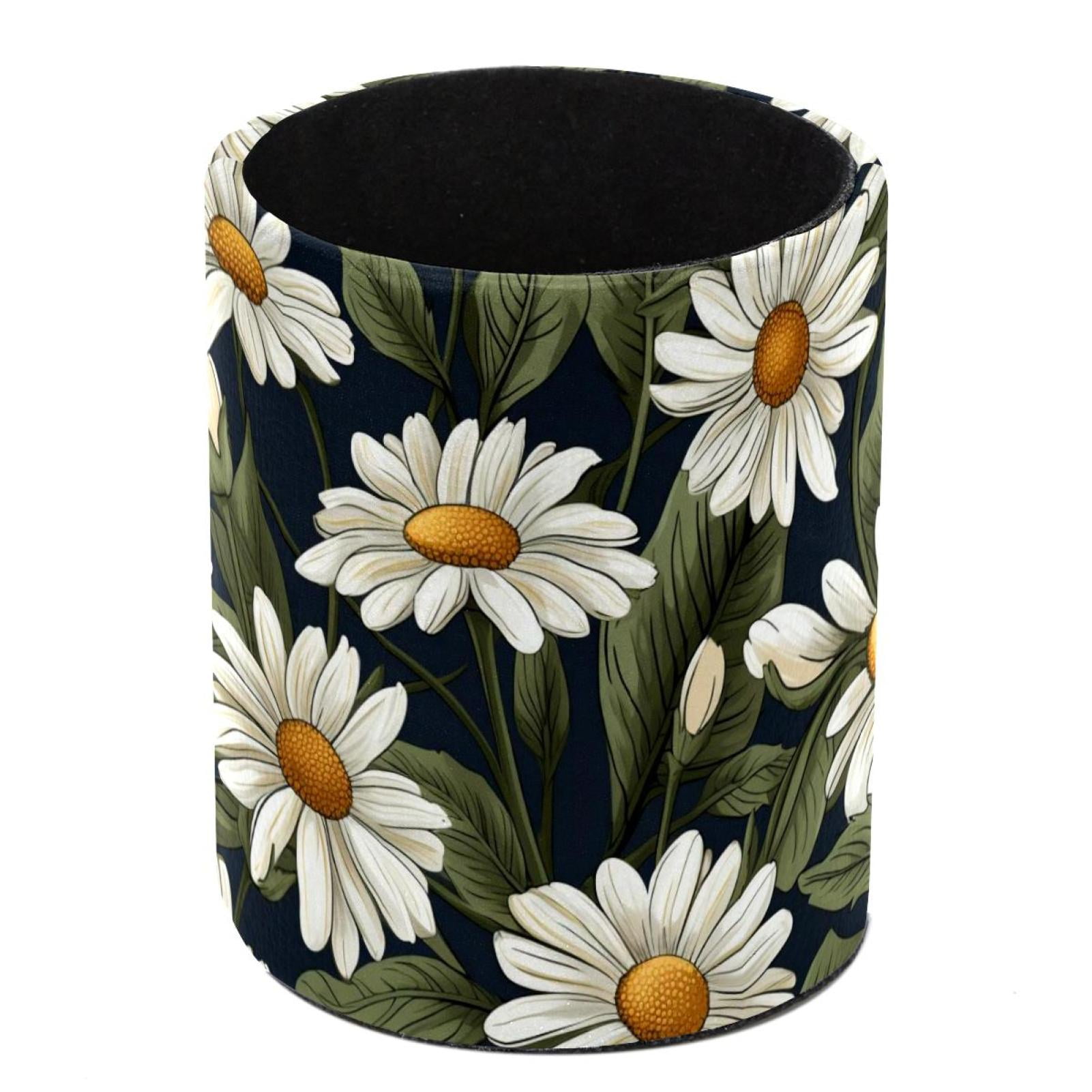 Pen Holder Cup Pencil Cup Holder for Office Daisy Desk Organizer ...