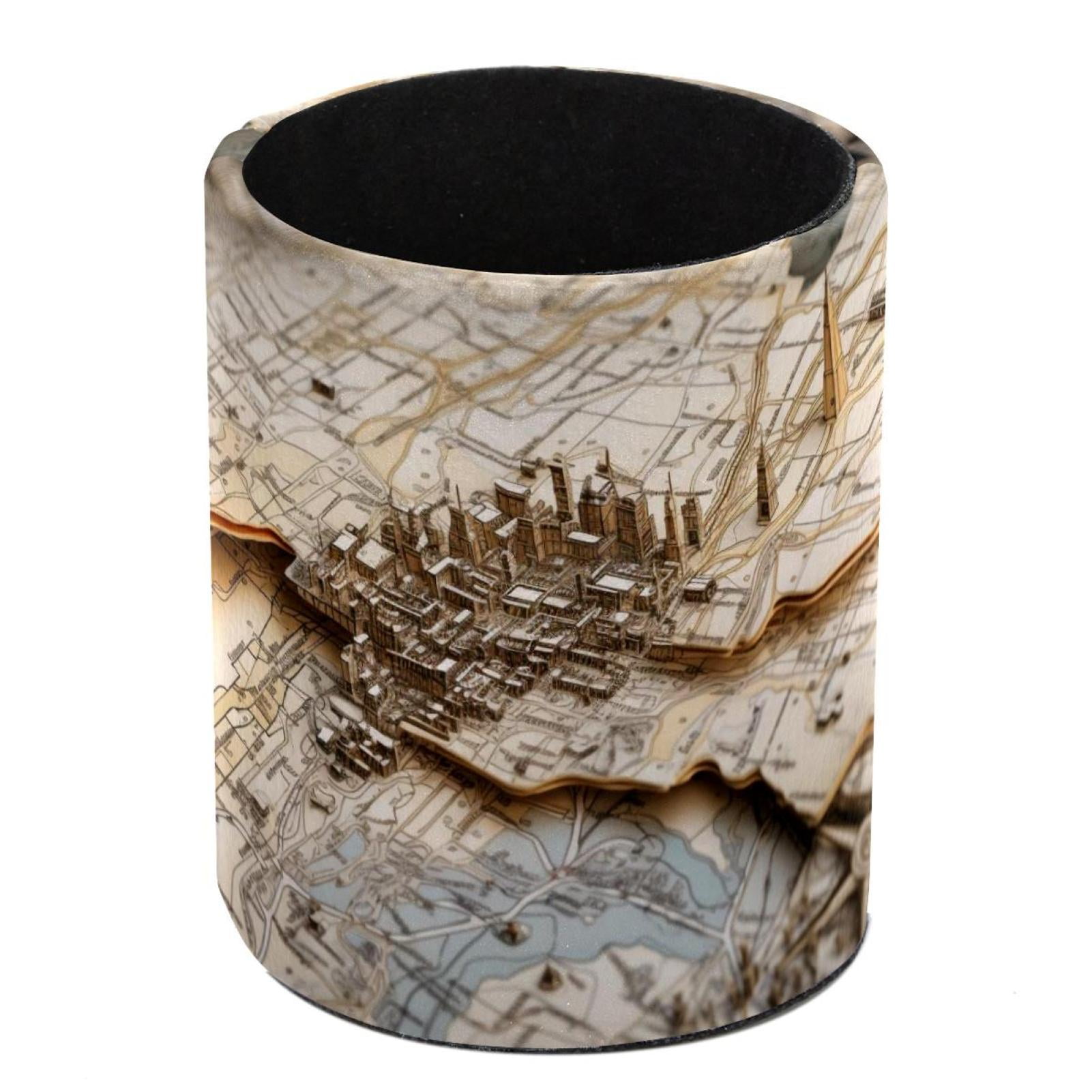 Pen Holder Cup Pencil Cup Holder for Office Map Block Desk Organizer ...