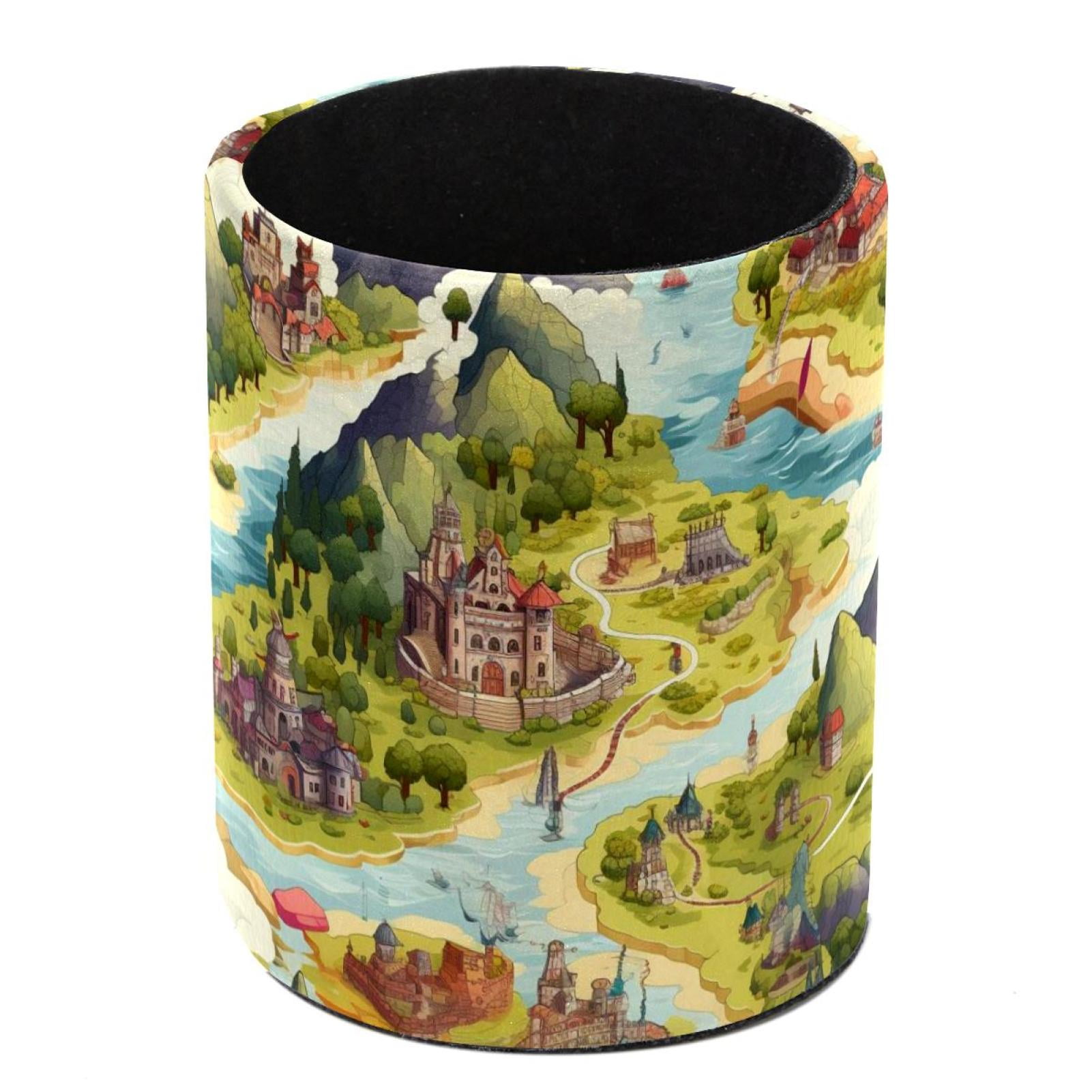 Pen Holder Cup Pencil Cup Holder for Office Map Block Desk Organizer ...