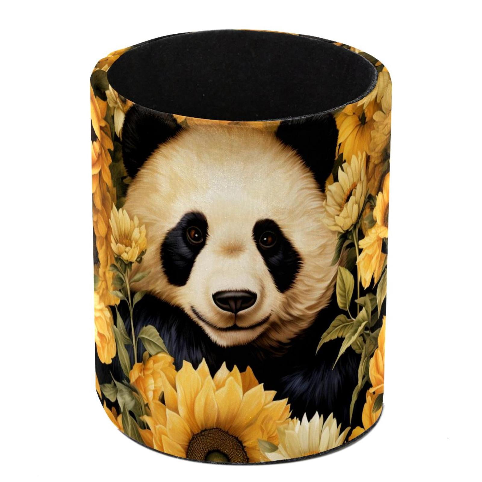 Pen Holder Cup Pencil Cup Holder for Office Panda Sunflower Desk ...
