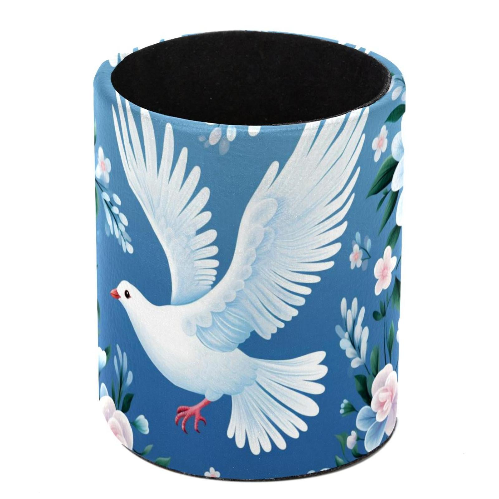 Pen Holder Cup Pencil Cup Holder for Office Peace Dove Desk Organizer ...