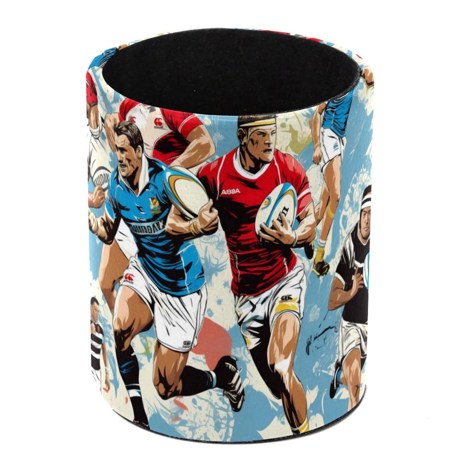 Pen Holder Cup Pencil Cup Holder for Office Rugby Football Desk ...