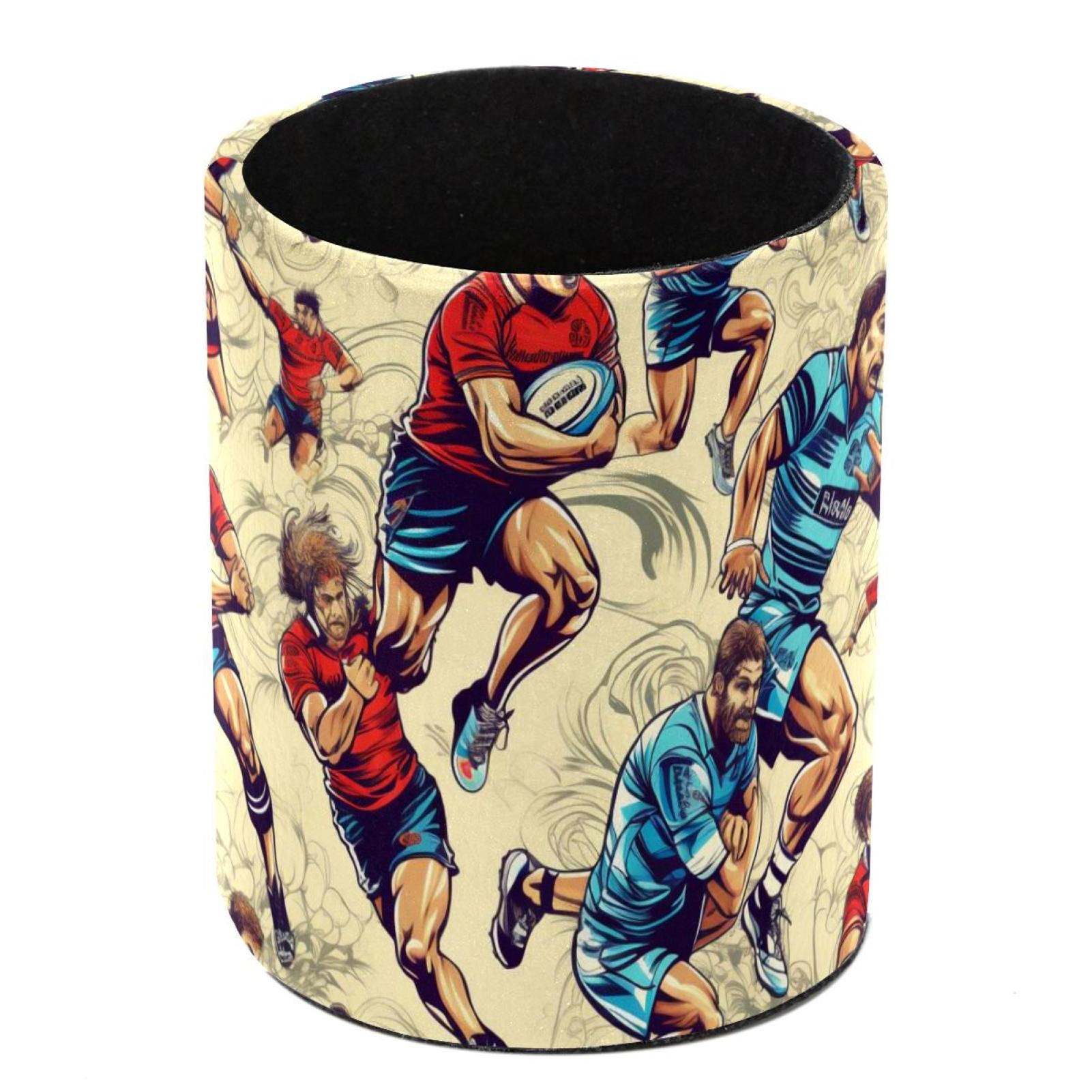 Pen Holder Cup Pencil Cup Holder for Office Rugby Football Desk ...