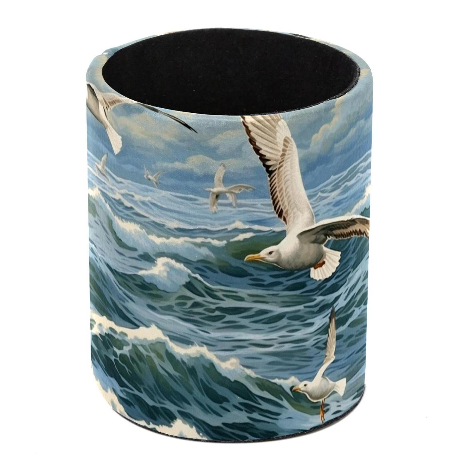 Pen Holder Cup Pencil Cup Holder for Office Sea Mew Desk Organizer ...
