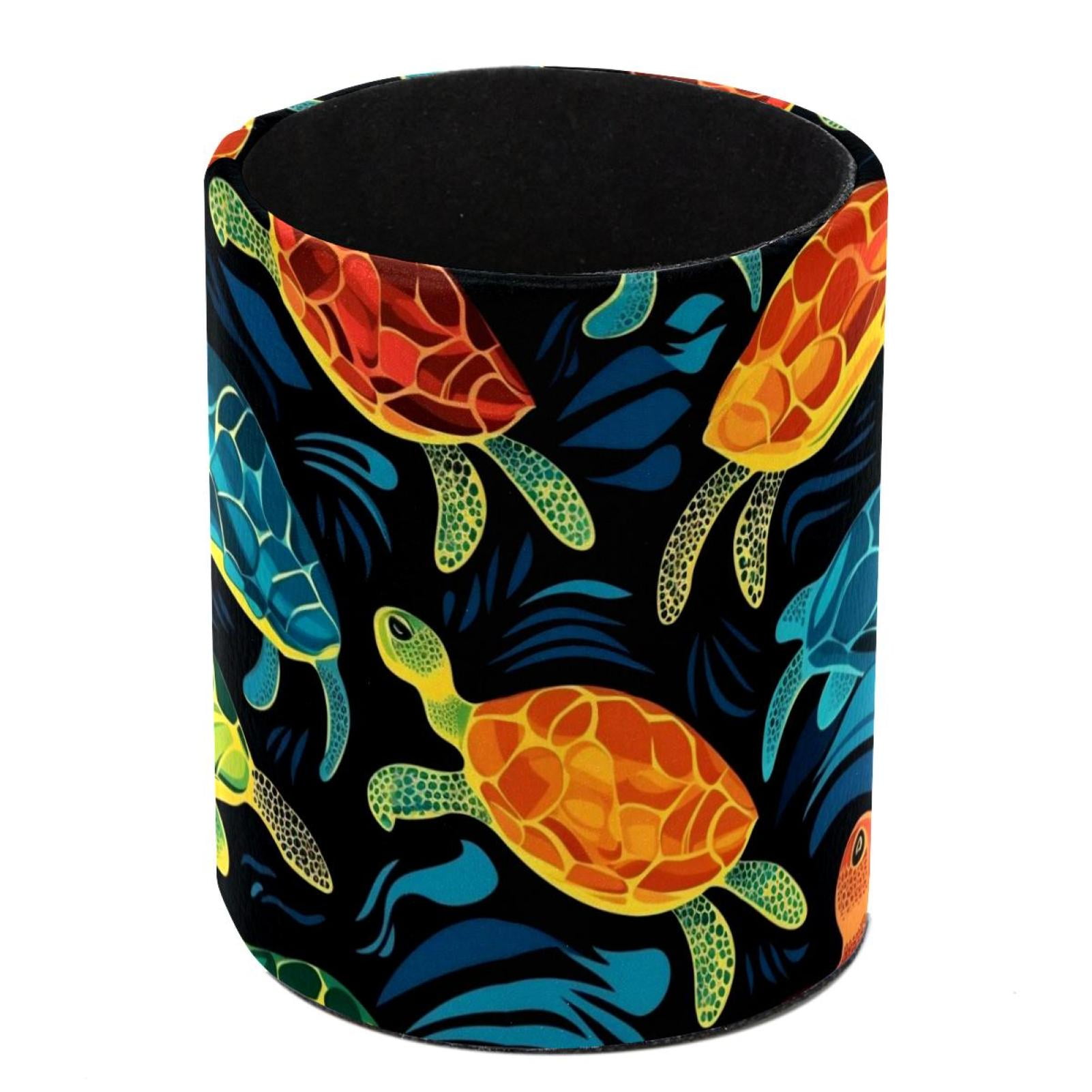 Pen Holder Cup Pencil Cup Holder for Office Sea Turtle Desk Organizer ...