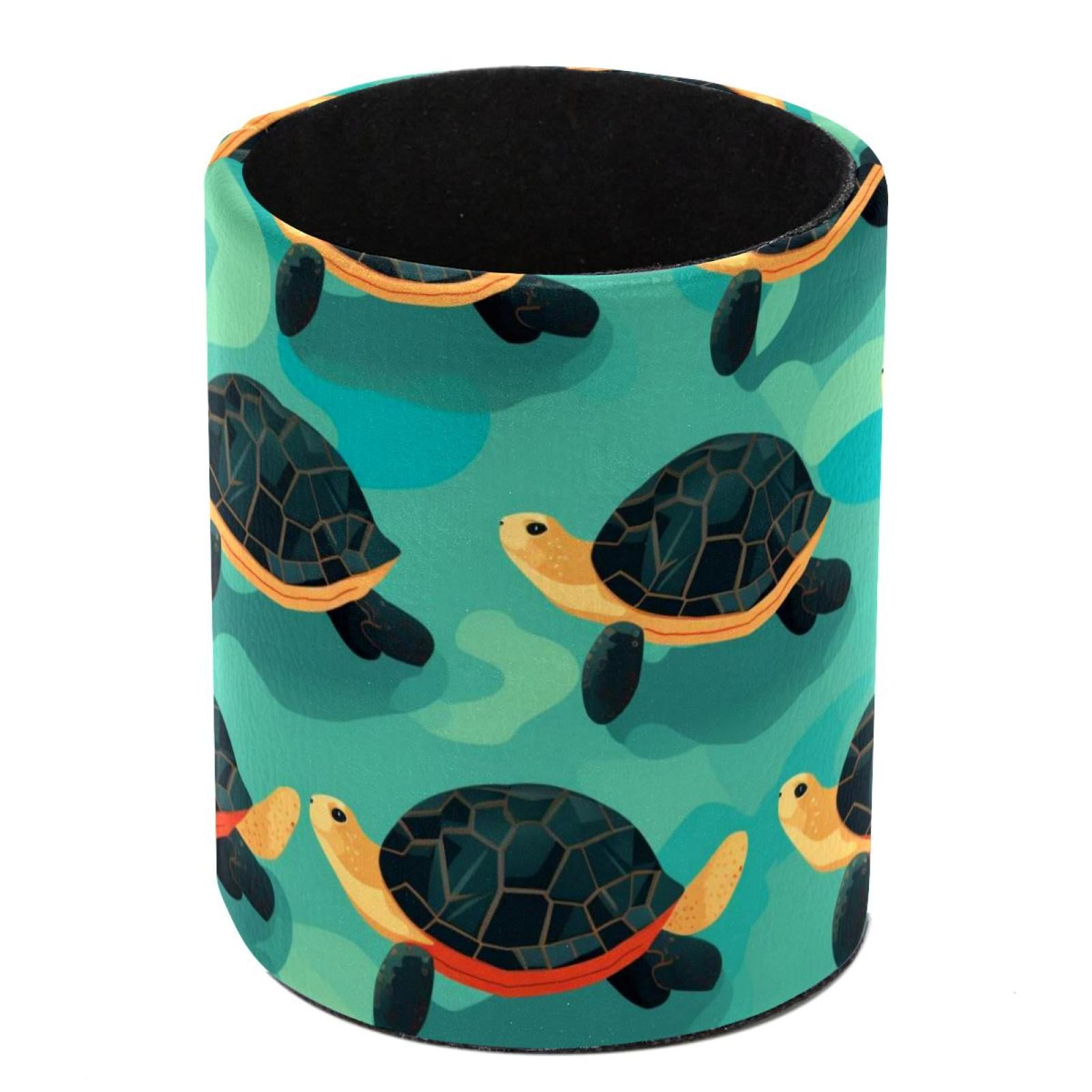 Pen Holder Cup Pencil Cup Holder for Office Sea Turtle Desk Organizer ...