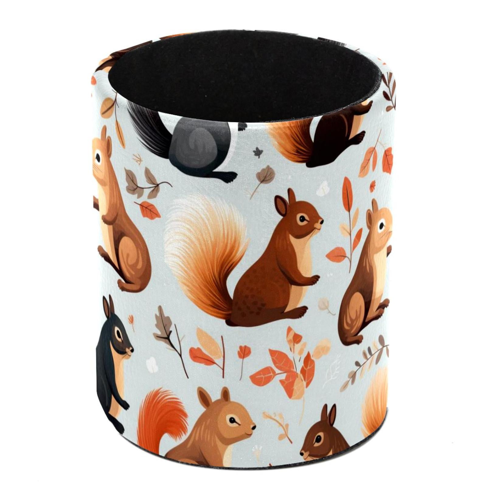 Pen Holder Cup Pencil Cup Holder for Office Squirrel Desk Organizer ...