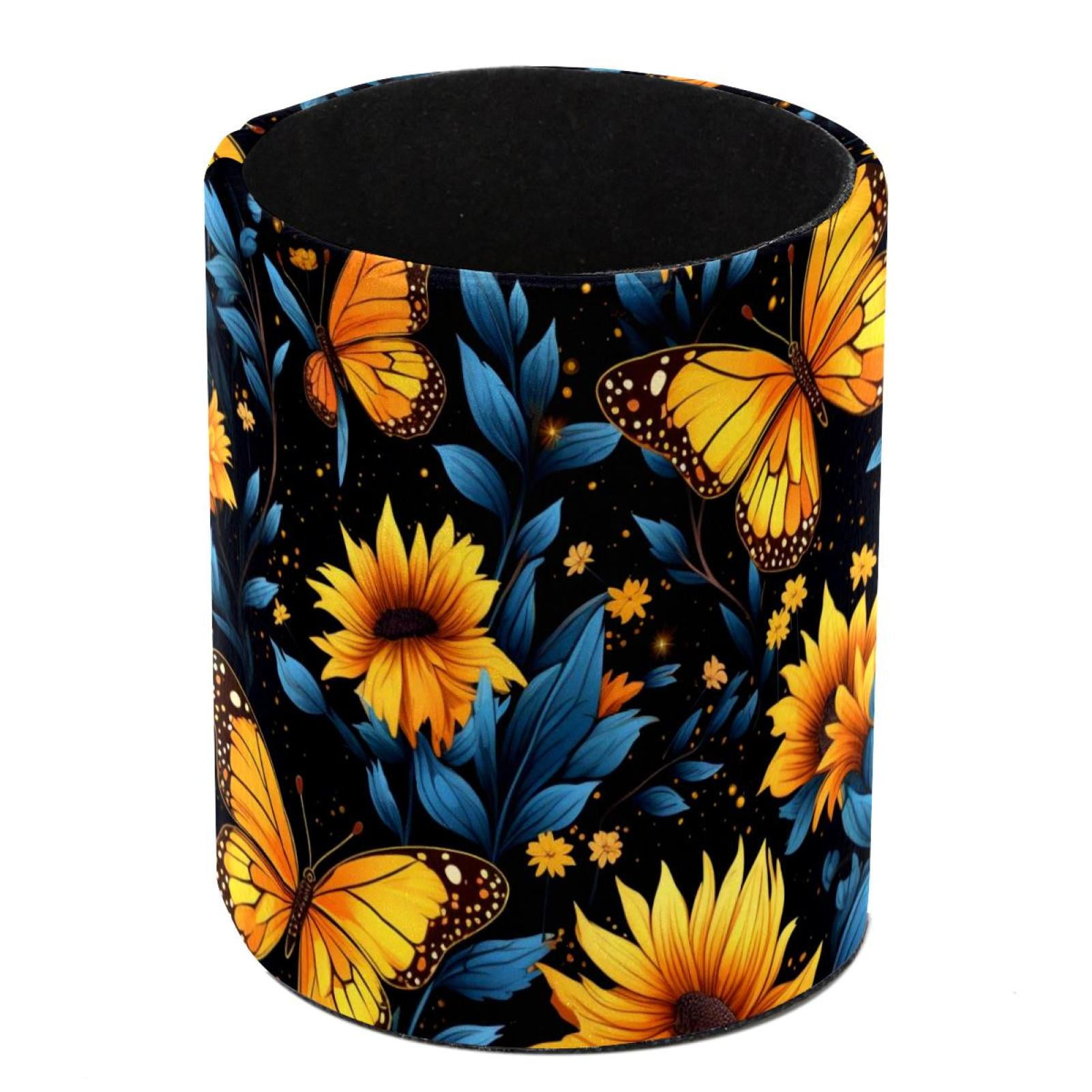 Pen Holder Cup Pencil Cup Holder for Office Starry Night Sunflower ...