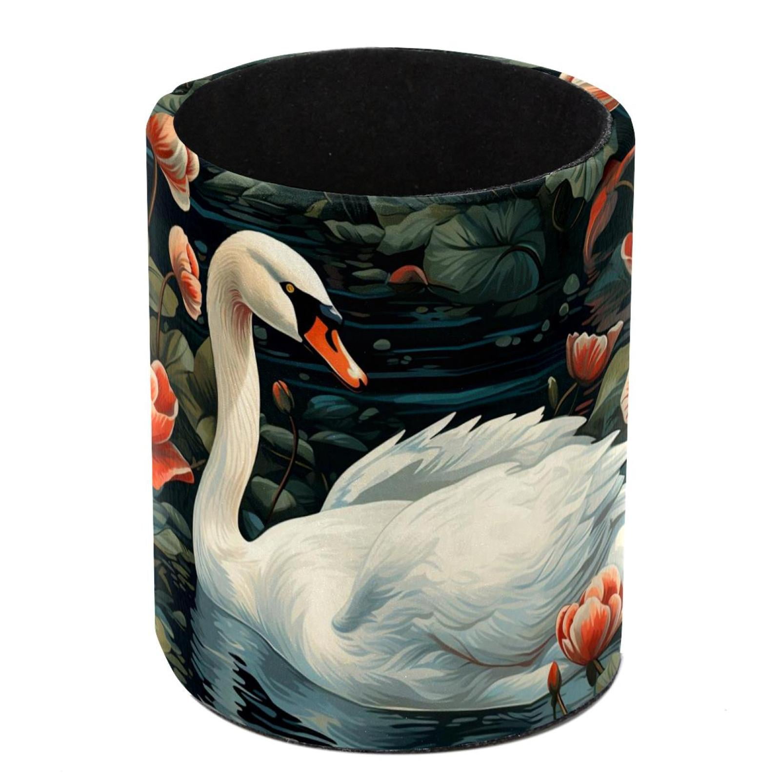 Pen Holder Cup Pencil Cup Holder for Office Swan Desk Organizer ...