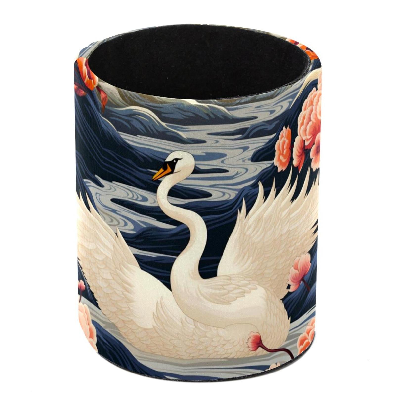 Pen Holder Cup Pencil Cup Holder for Office Swan Desk Organizer ...