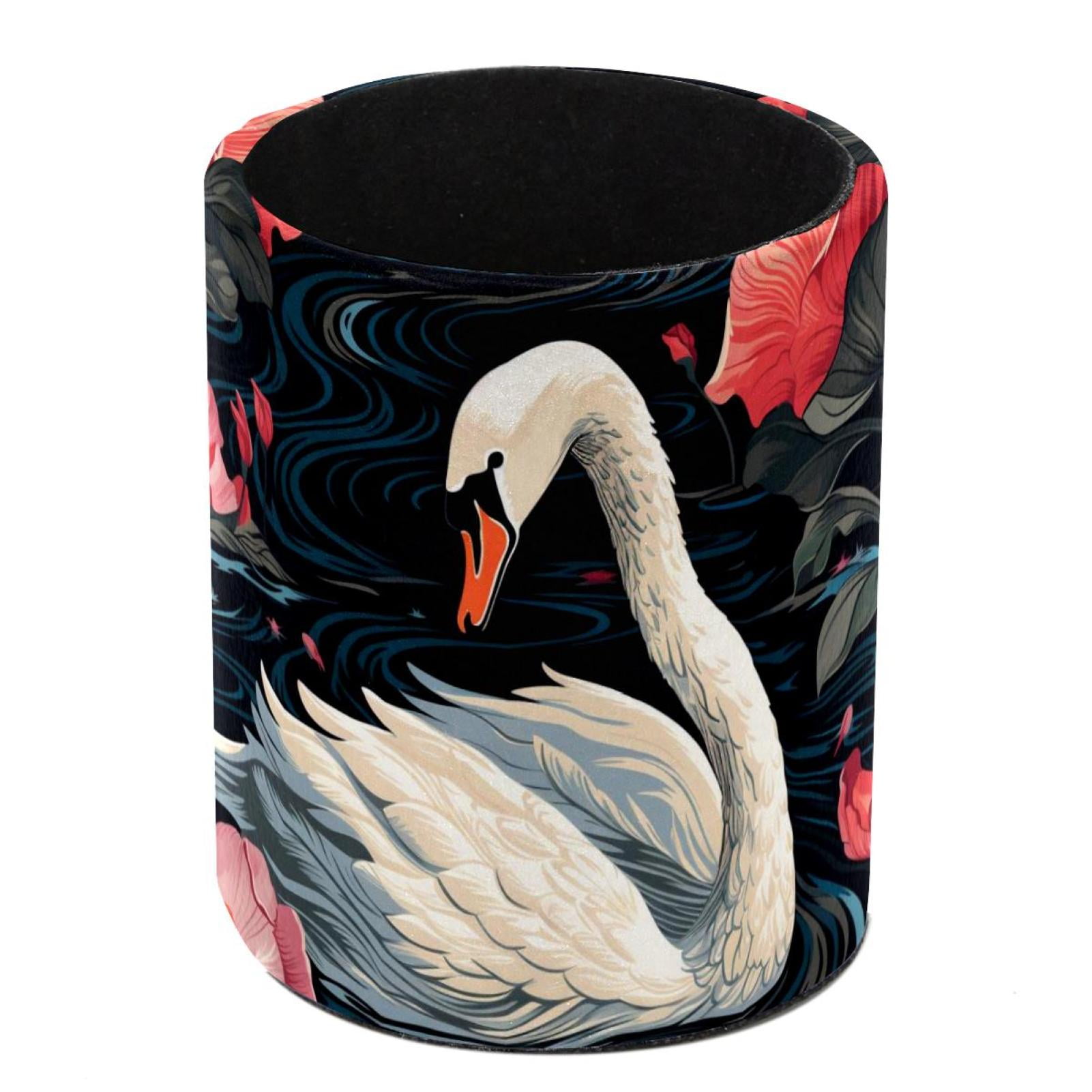 Pen Holder Cup Pencil Cup Holder for Office Swan Desk Organizer ...