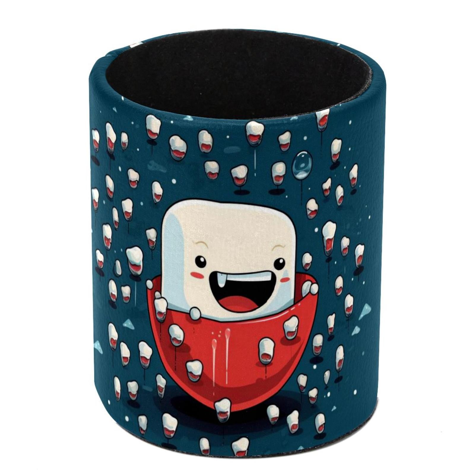 Pen Holder Cup Pencil Cup Holder for Office Teeth Desk Organizer ...