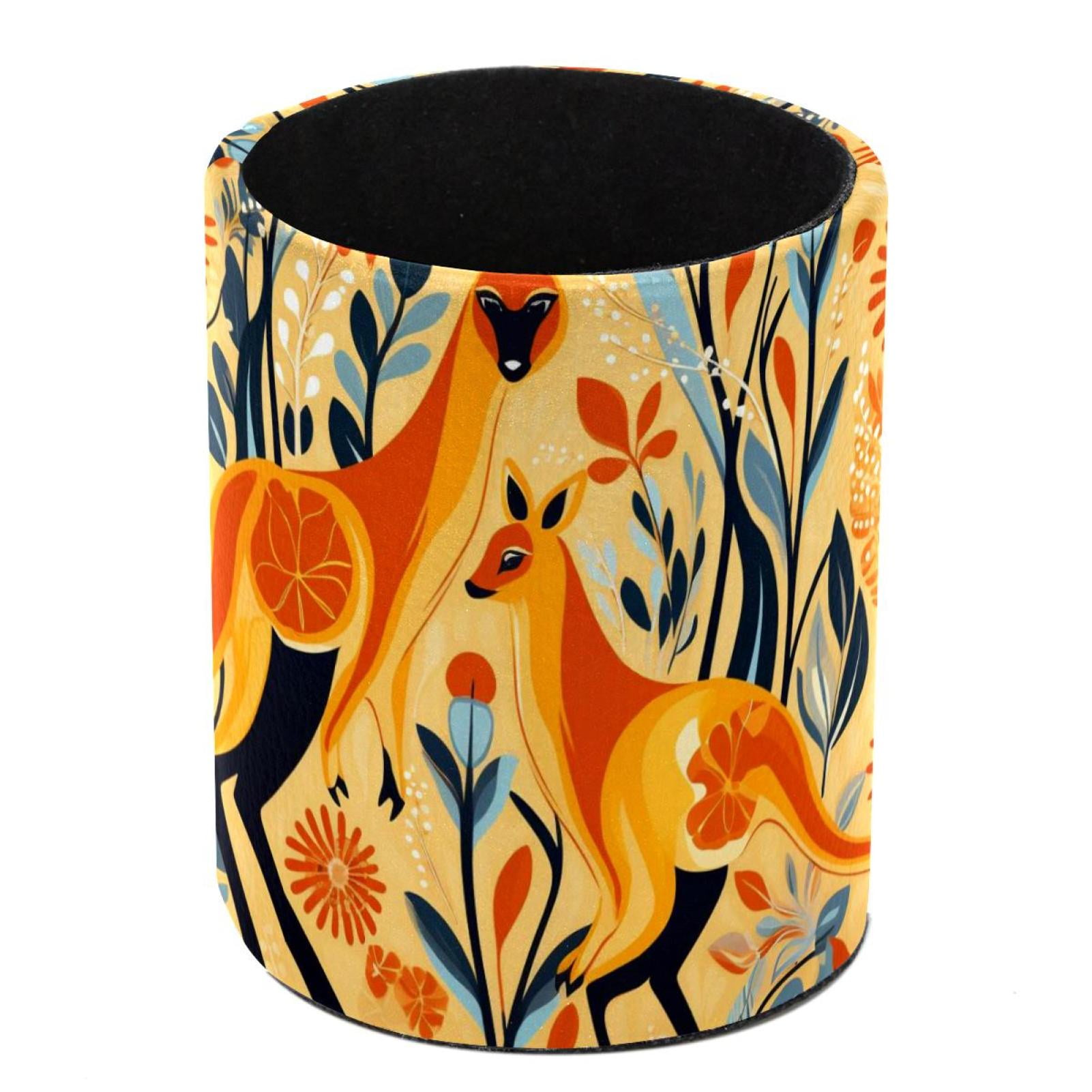 Pen Holder Cup for Desk, Kangaroo Pencil Cup Holder for Desk Office Pen ...