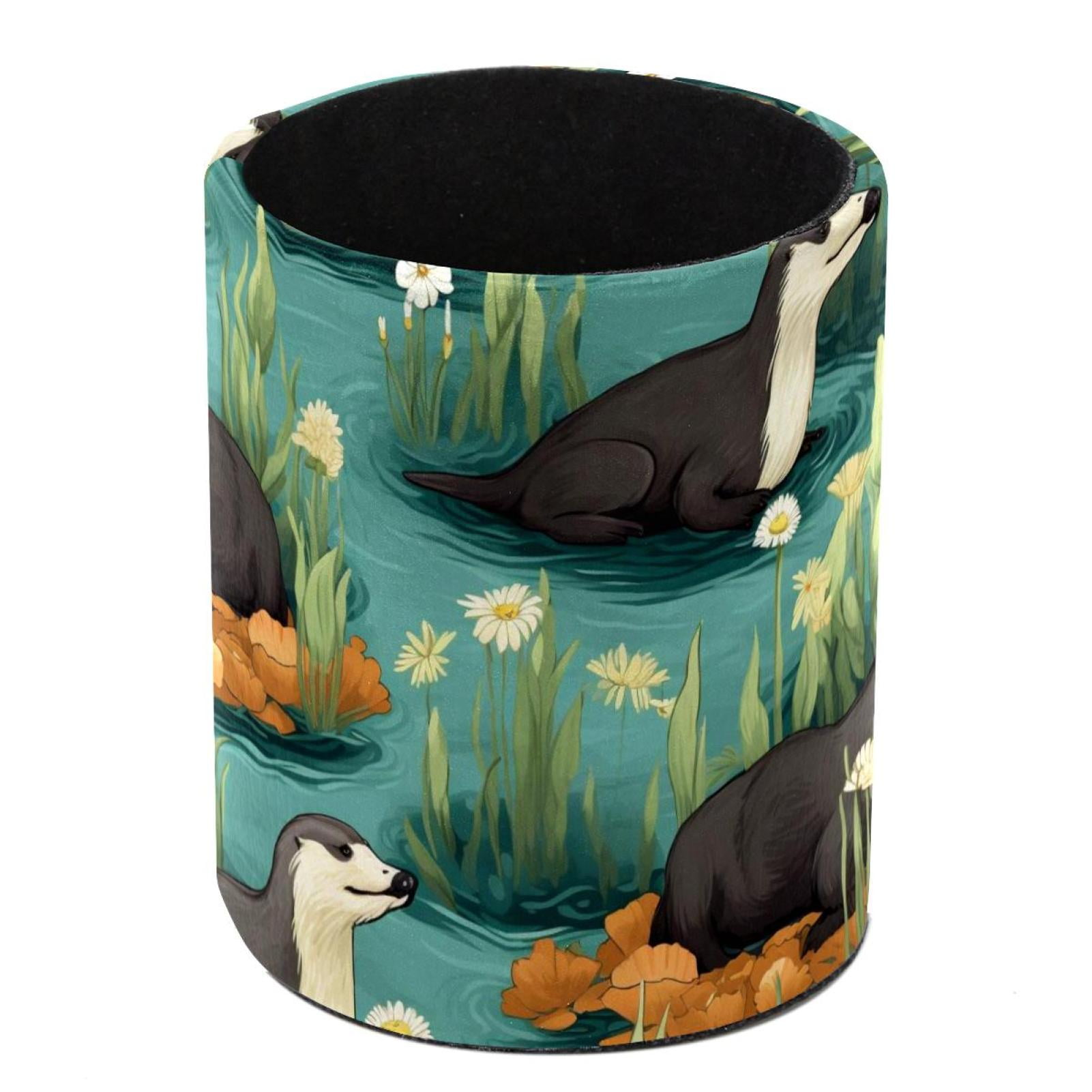 Pen Holder Cup for Desk, Platypus Pencil Cup Holder for Desk Office Pen ...