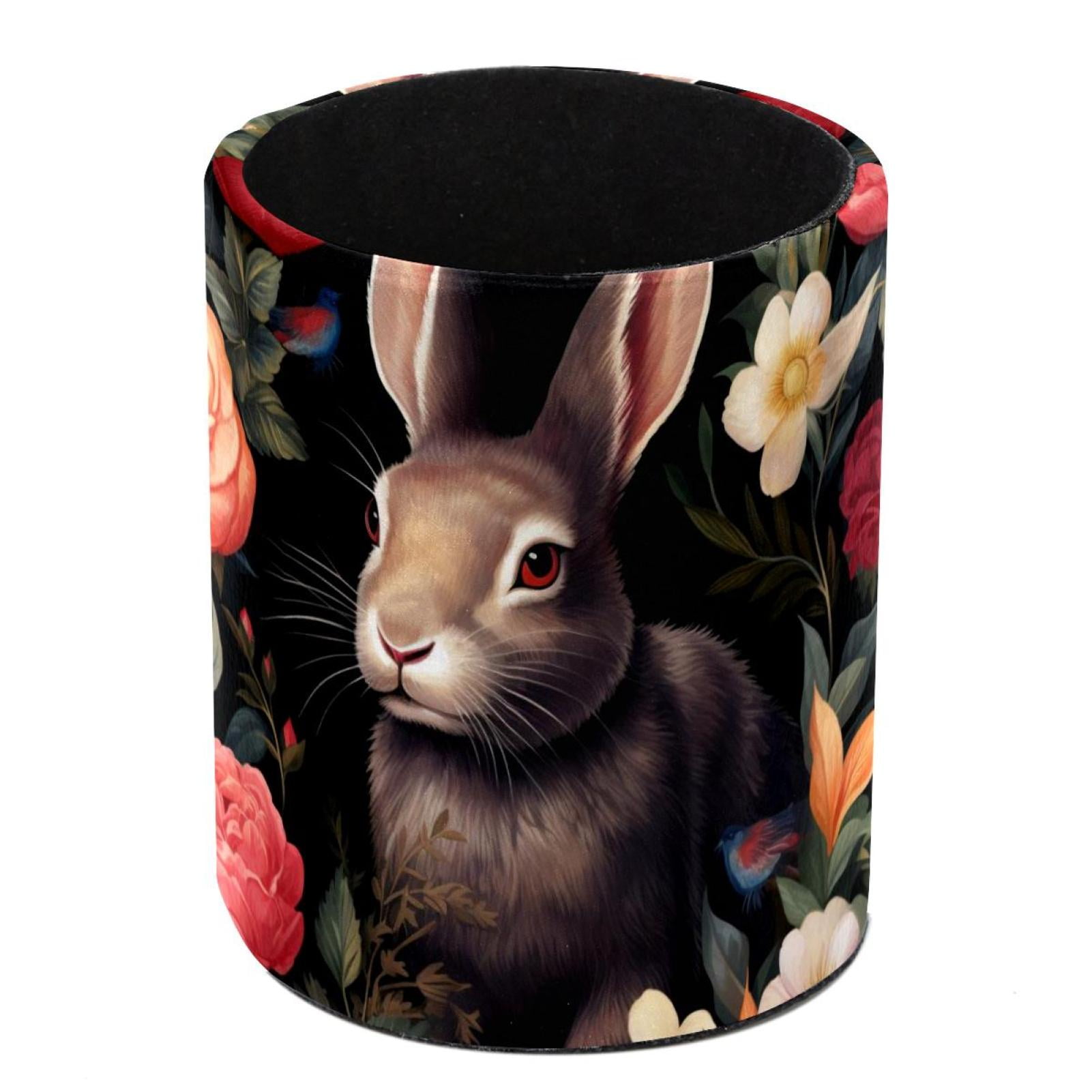 Pen Holder Cup for Desk, Rabbit Bunny Pencil Cup Holder for Desk Office ...