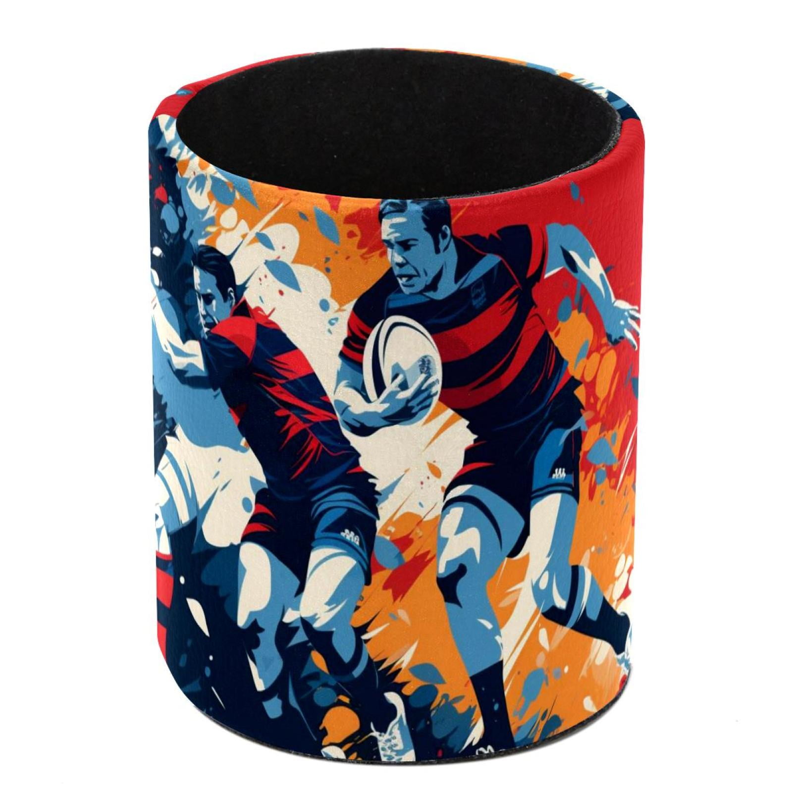 Pen Holder Cup for Desk, Rugby Football Pencil Cup Holder for Desk ...