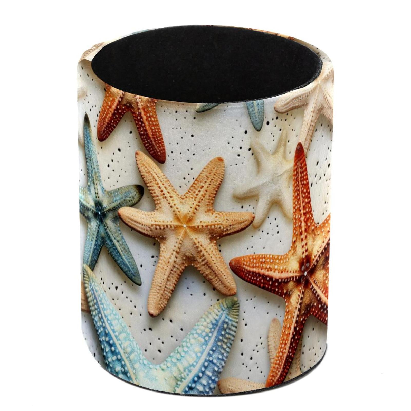 Pen Holder Cup for Desk, Starfish Pencil Cup Holder for Desk Office Pen ...