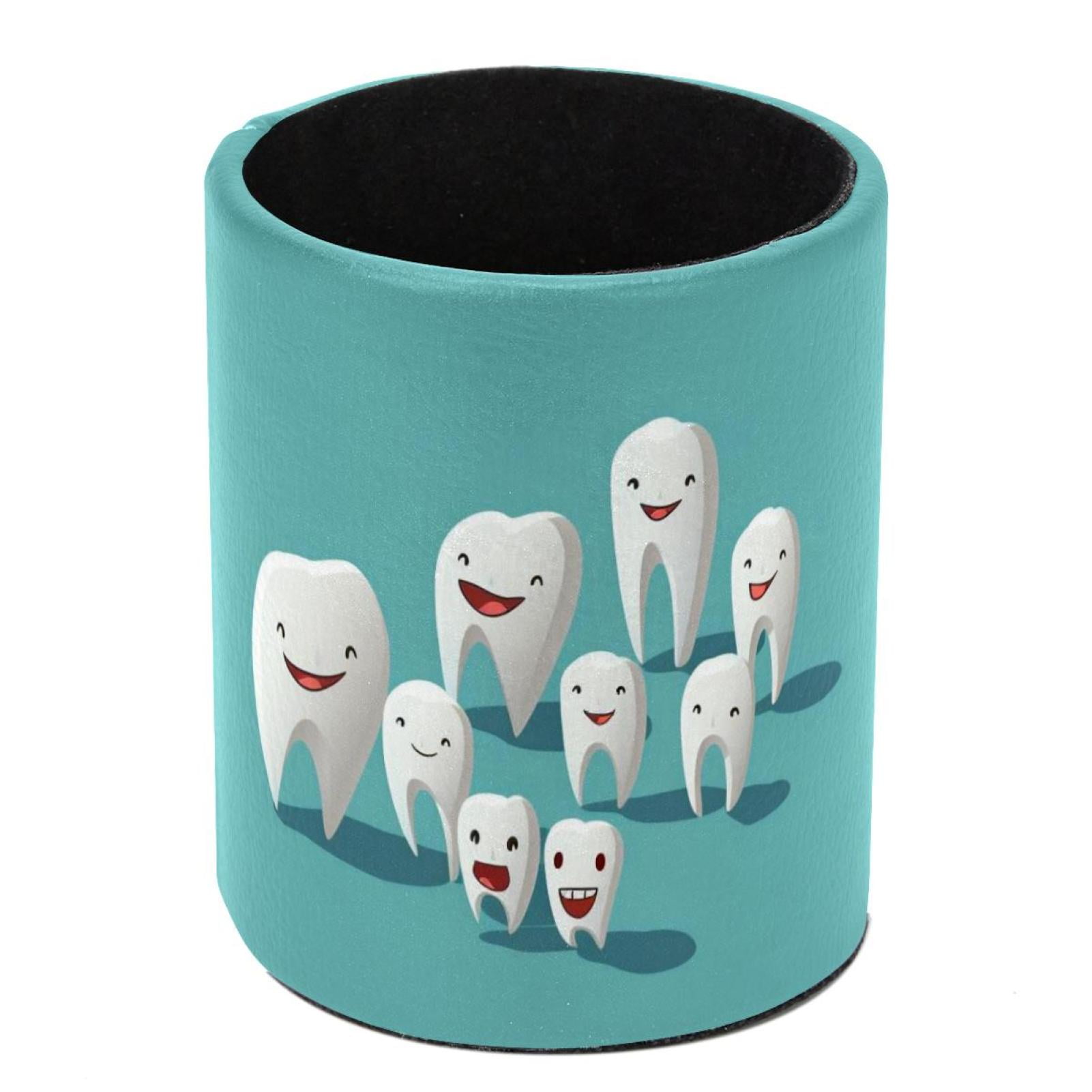 Pen Holder Cup for Desk, Teeth Pencil Cup Holder for Desk Office Pen ...