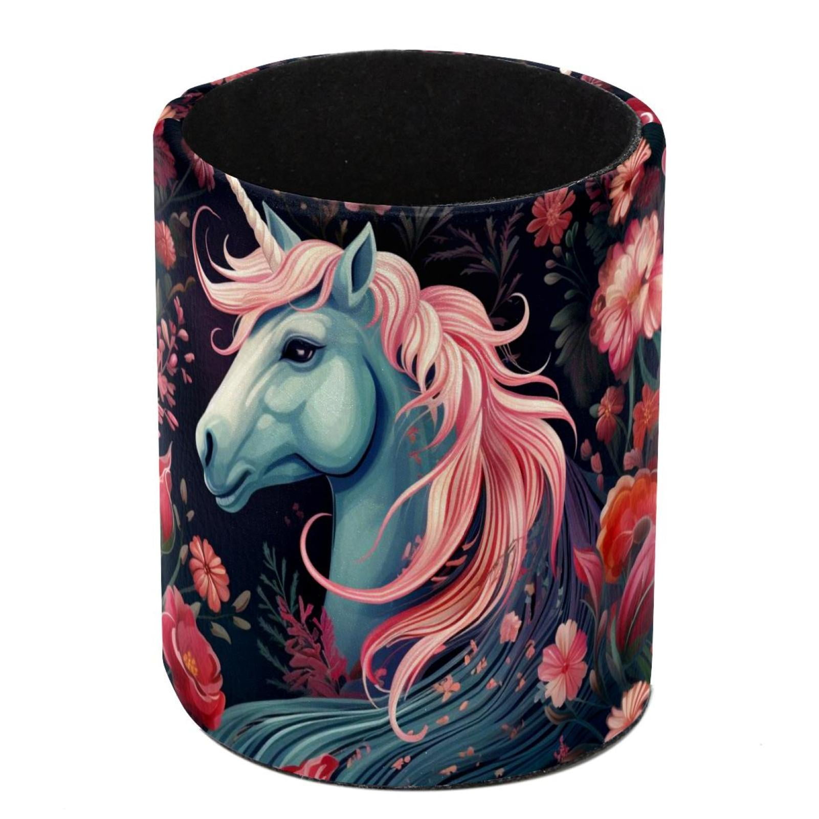 Pen Holder Cup for Desk, Unicorn Pencil Cup Holder for Desk Office Pen ...