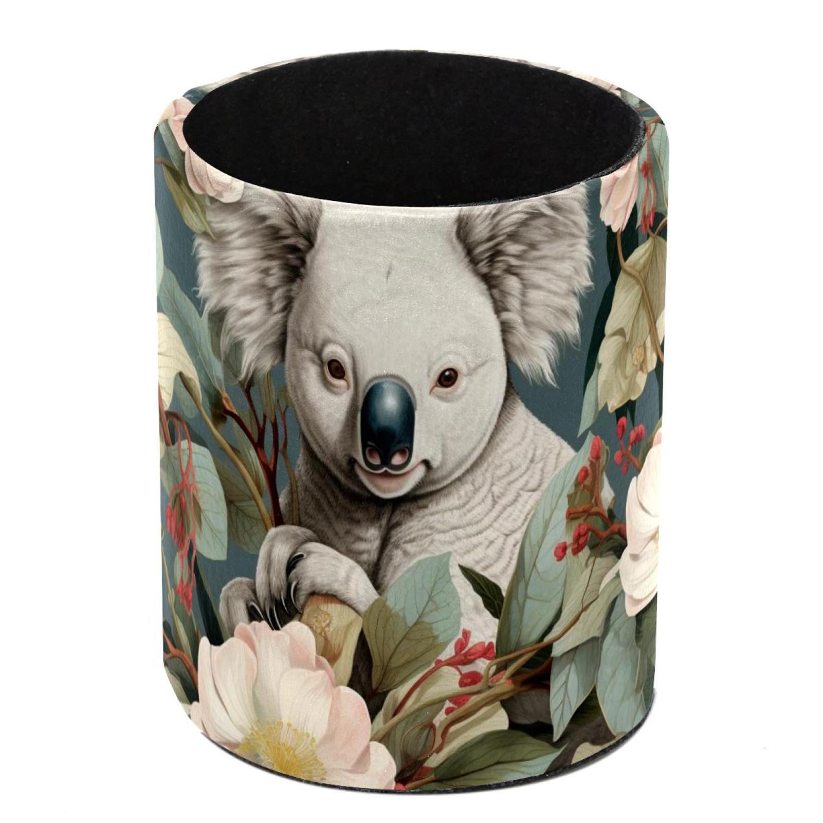 Pen Holder for Desk, Koala Pencil Holder Pen Cup Marker Holder Makeup ...