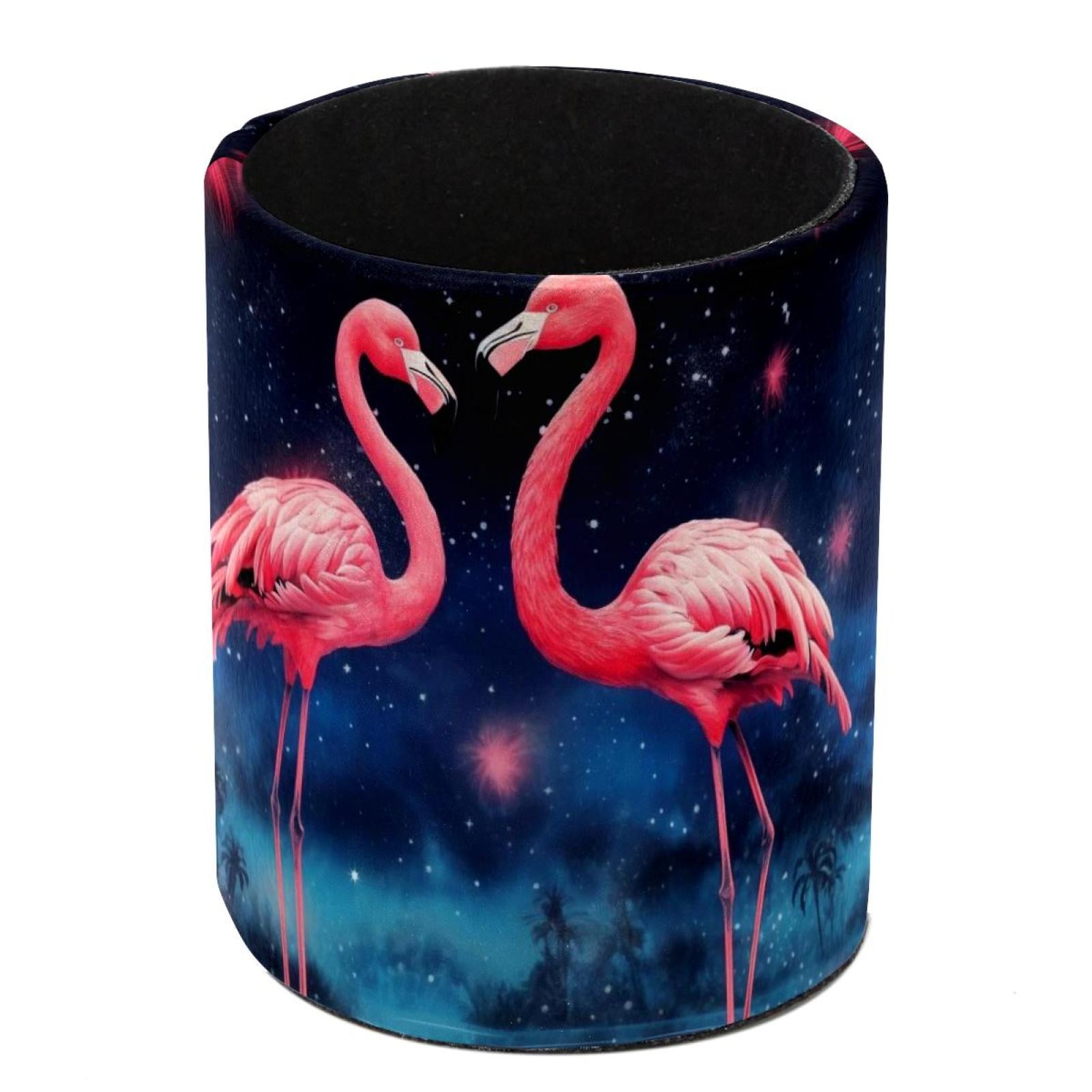 Pen Holder for Desk PVC Leather Pencil Cup Stand Round Desktop Pen ...