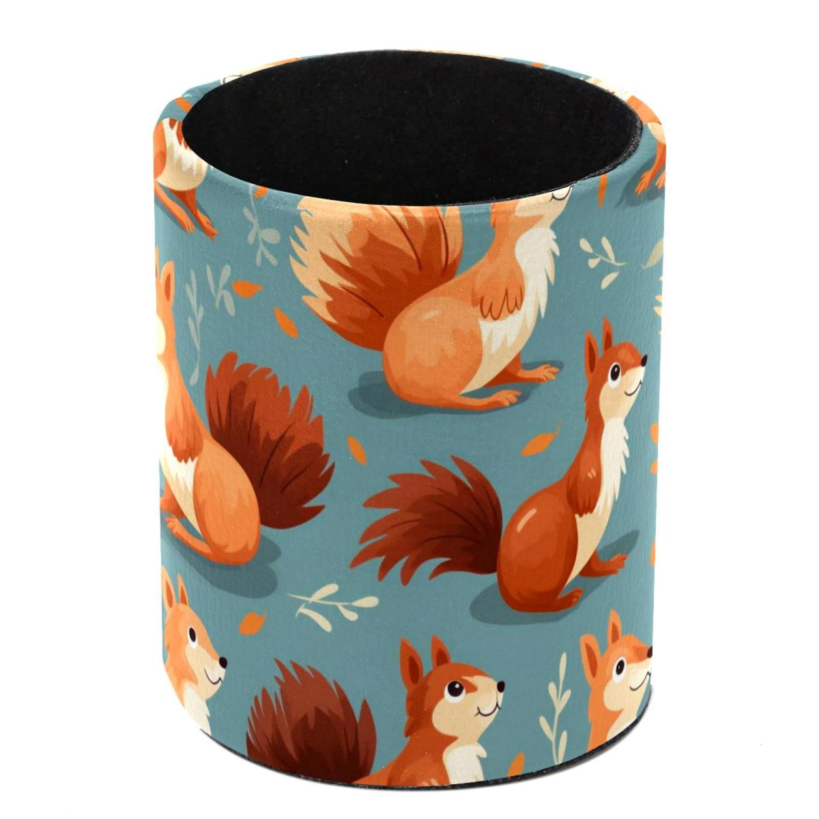Pen Holder for Desk, Squirrel Pencil Holder Pen Cup Marker Holder ...