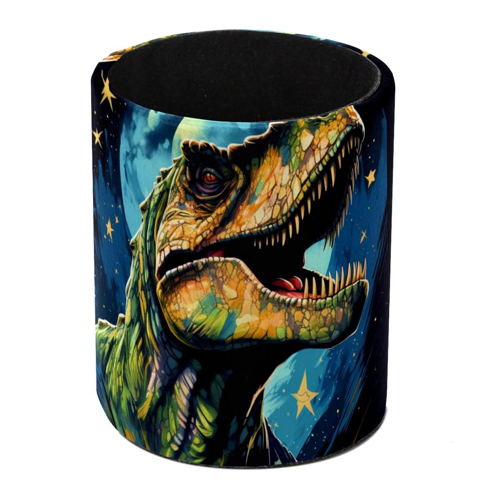 Pen Holder for Desk, Starry Dinosaur Pencil Holder Pen Cup Marker ...